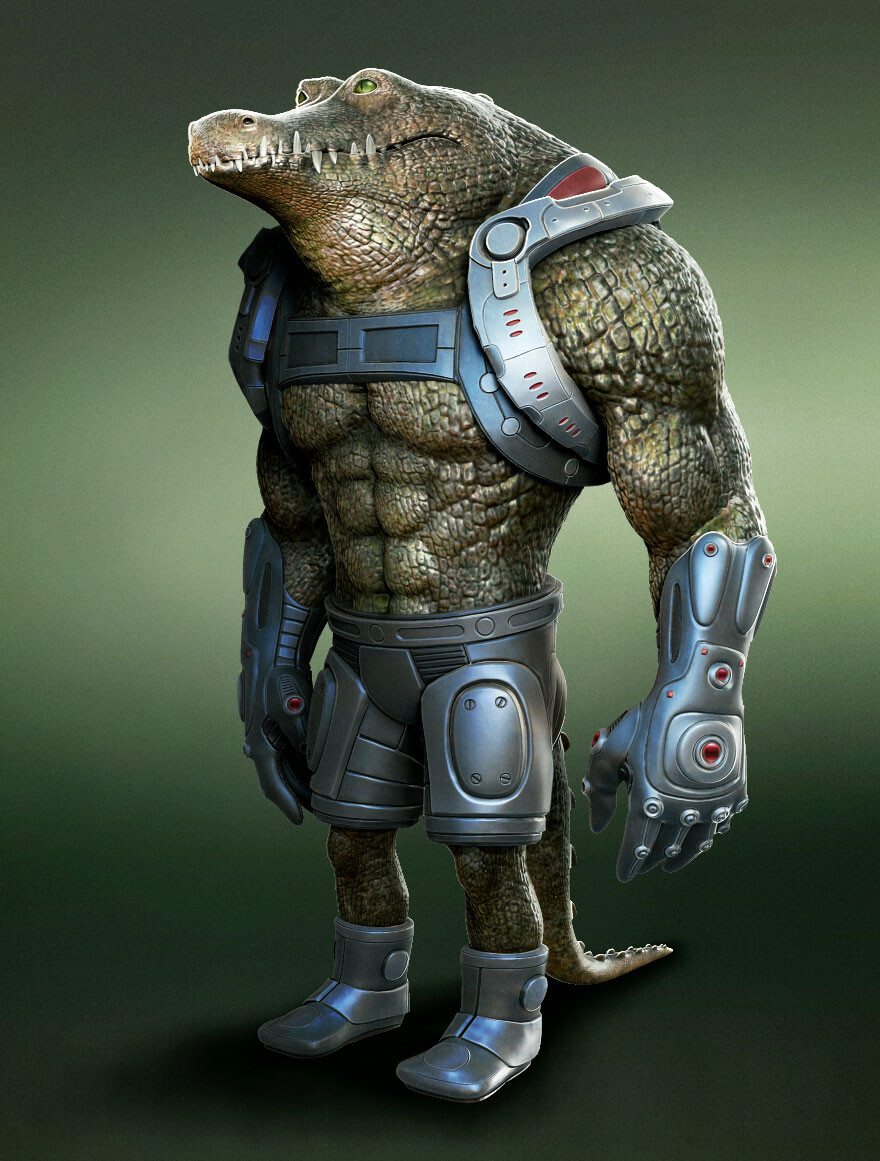 ArtStation - Cyber Croc