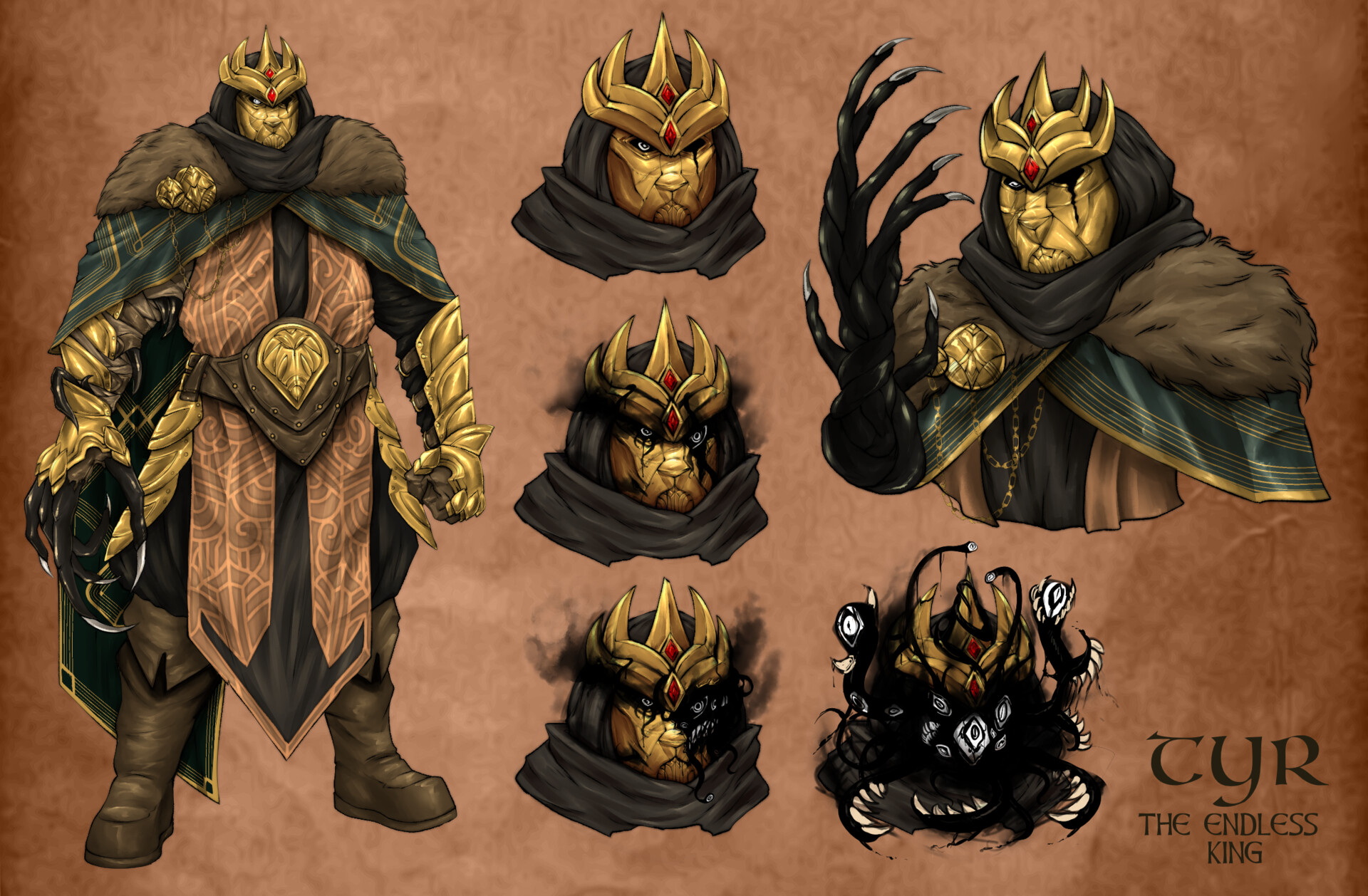 Isaiah Roa - Character Design: Tyr the Endless King (Accidental Gehenna)