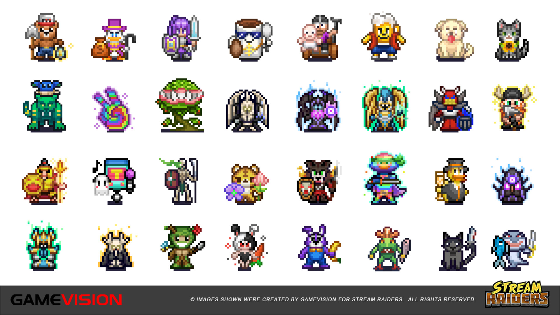 ArtStation - 2D Pixel Art for Stream Raiders