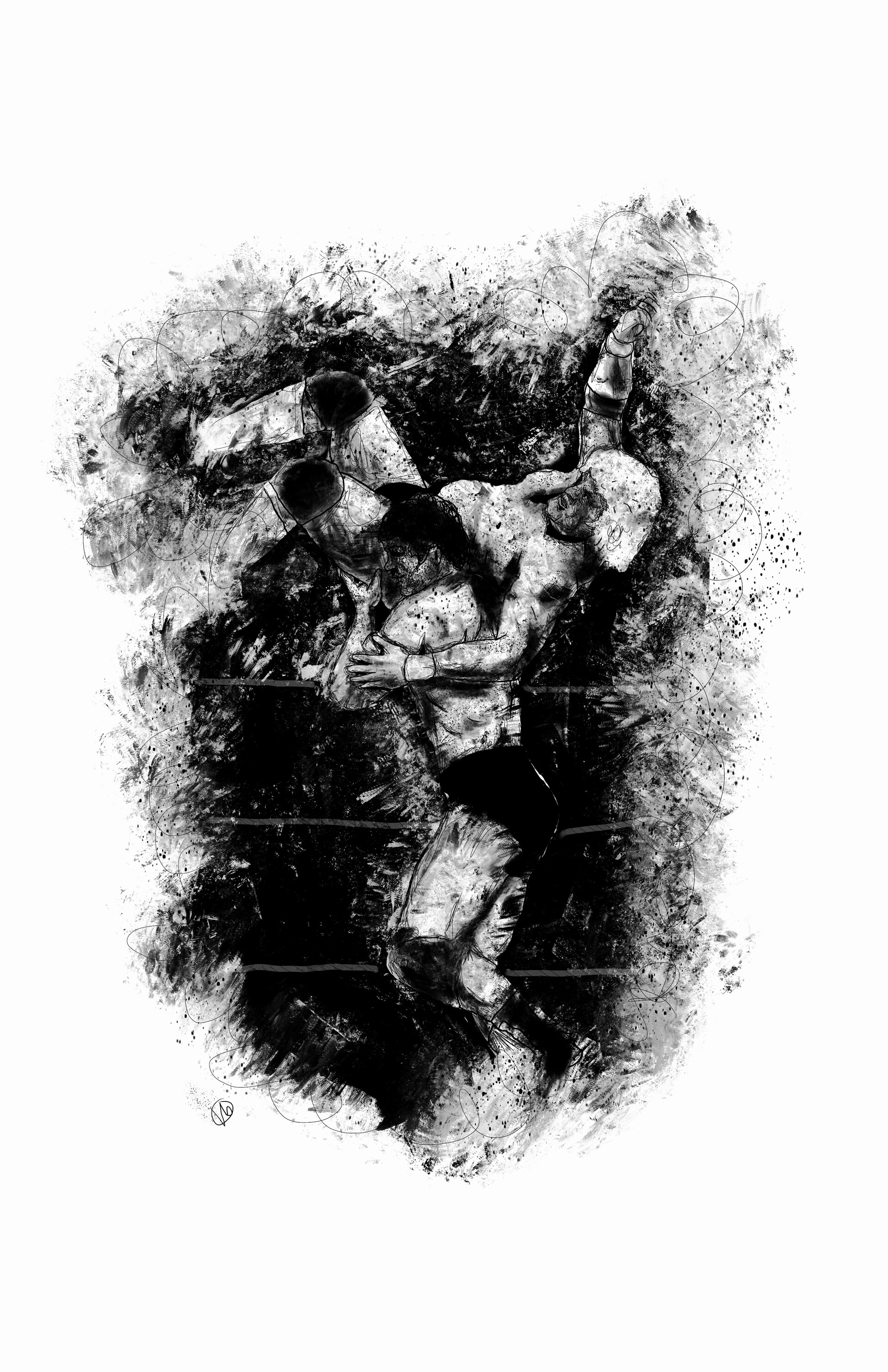 ArtStation - BOB BACKLUND vs DUSTY RHODES