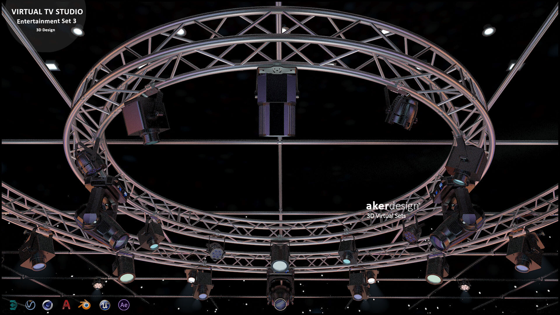aker Studio - Virtual TV Studio Entertainment Set 2