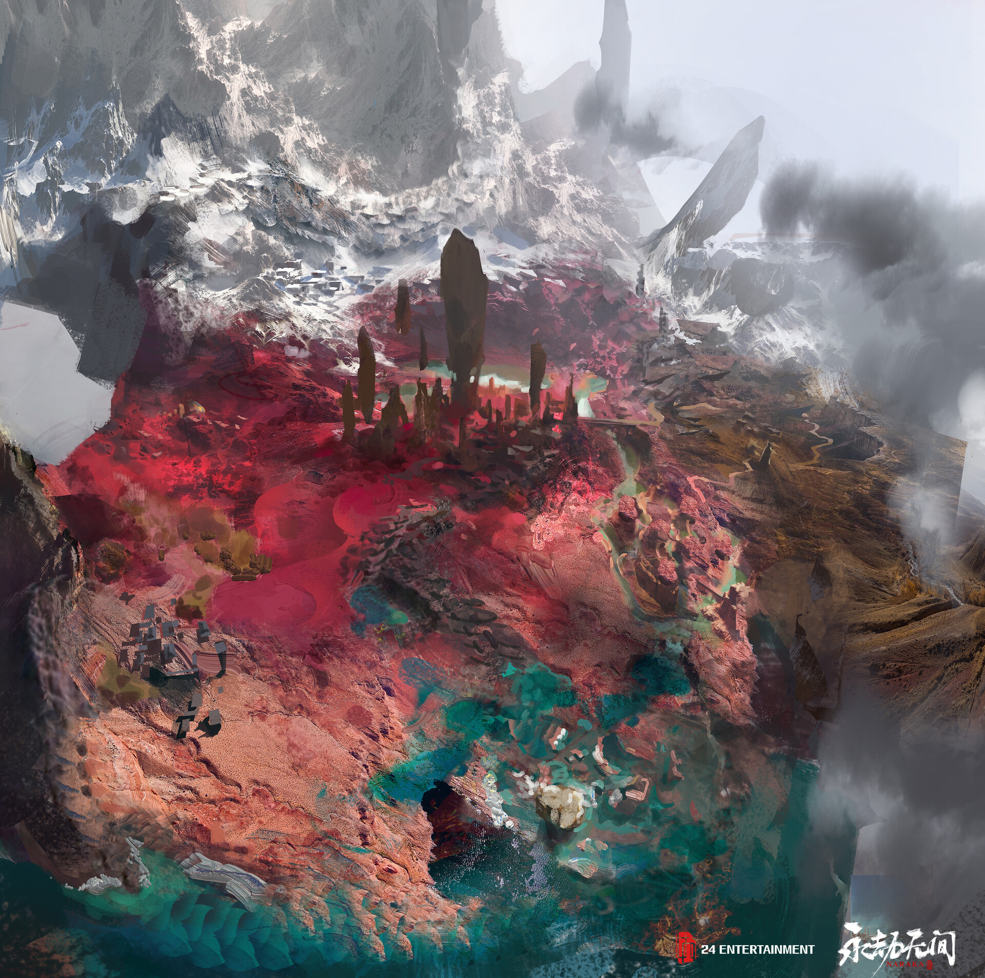 xiaohan liu - Naraka 永劫无间：火罗初期概念探索和整体构思