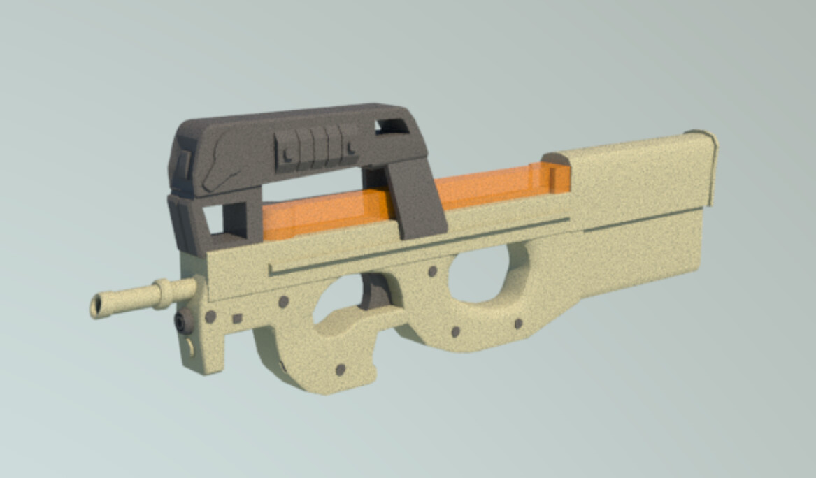 ArtStation - FN P90 sub-machine gun.