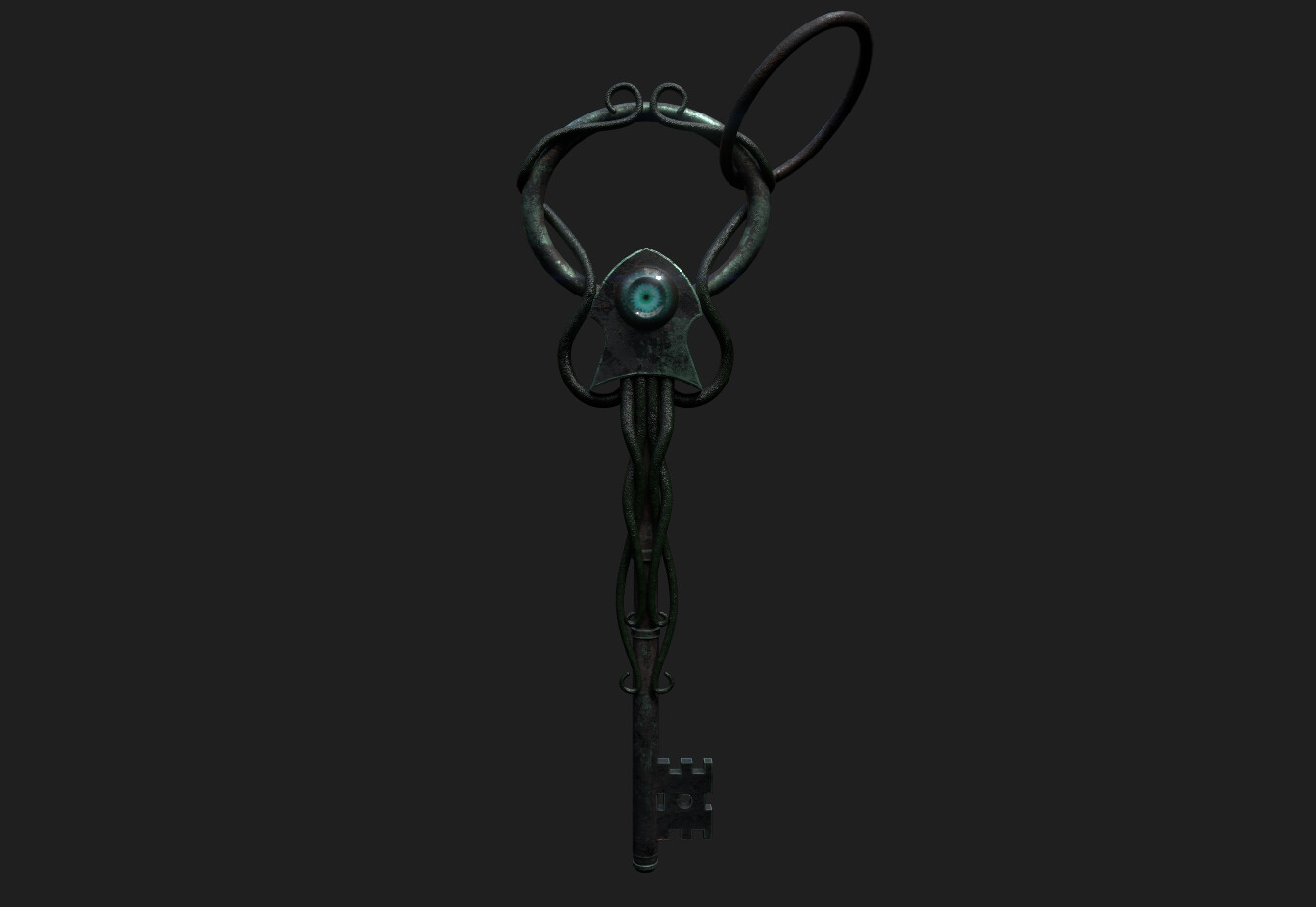 ArtStation - The Madness Key & Lock / Game Props