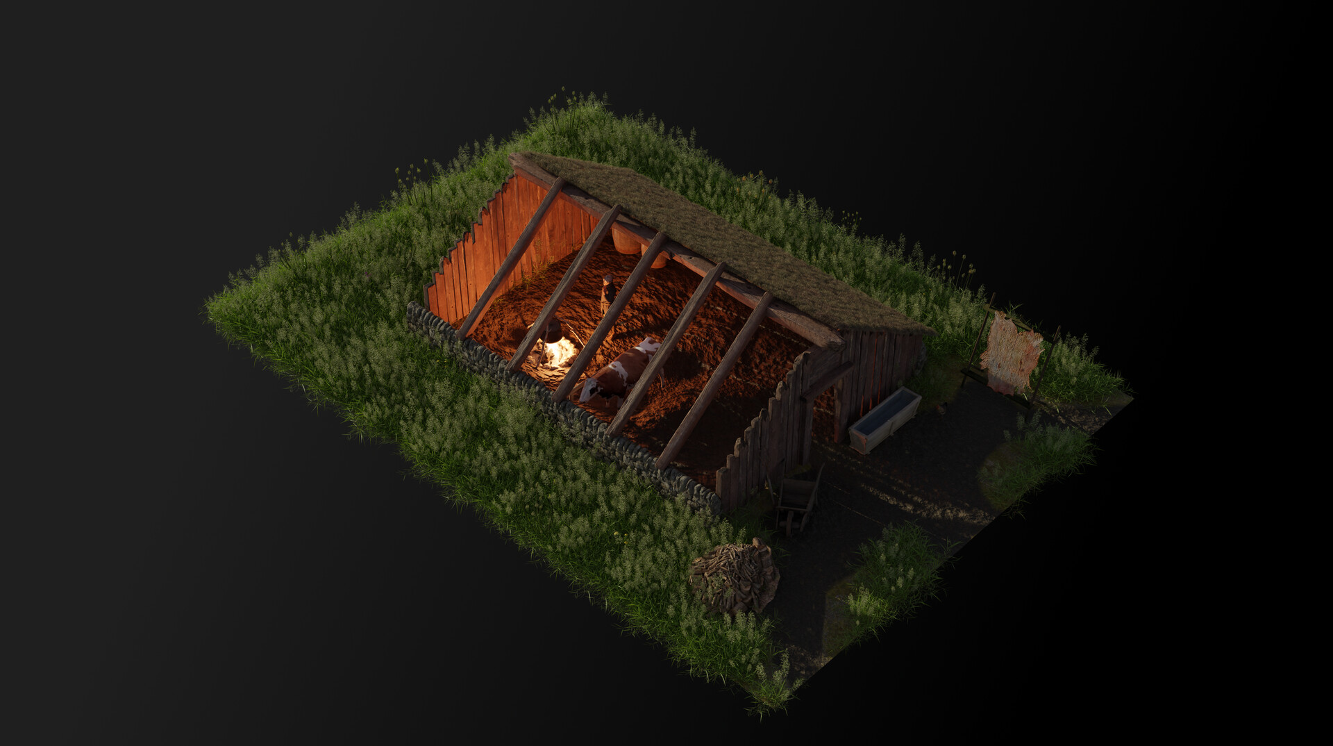 ArtStation - Medieval Slavic Hut