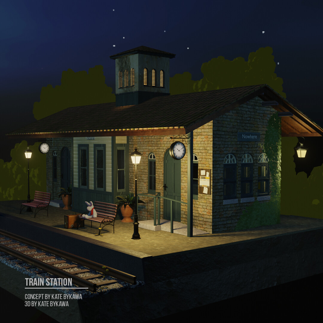 ArtStation - Train Station