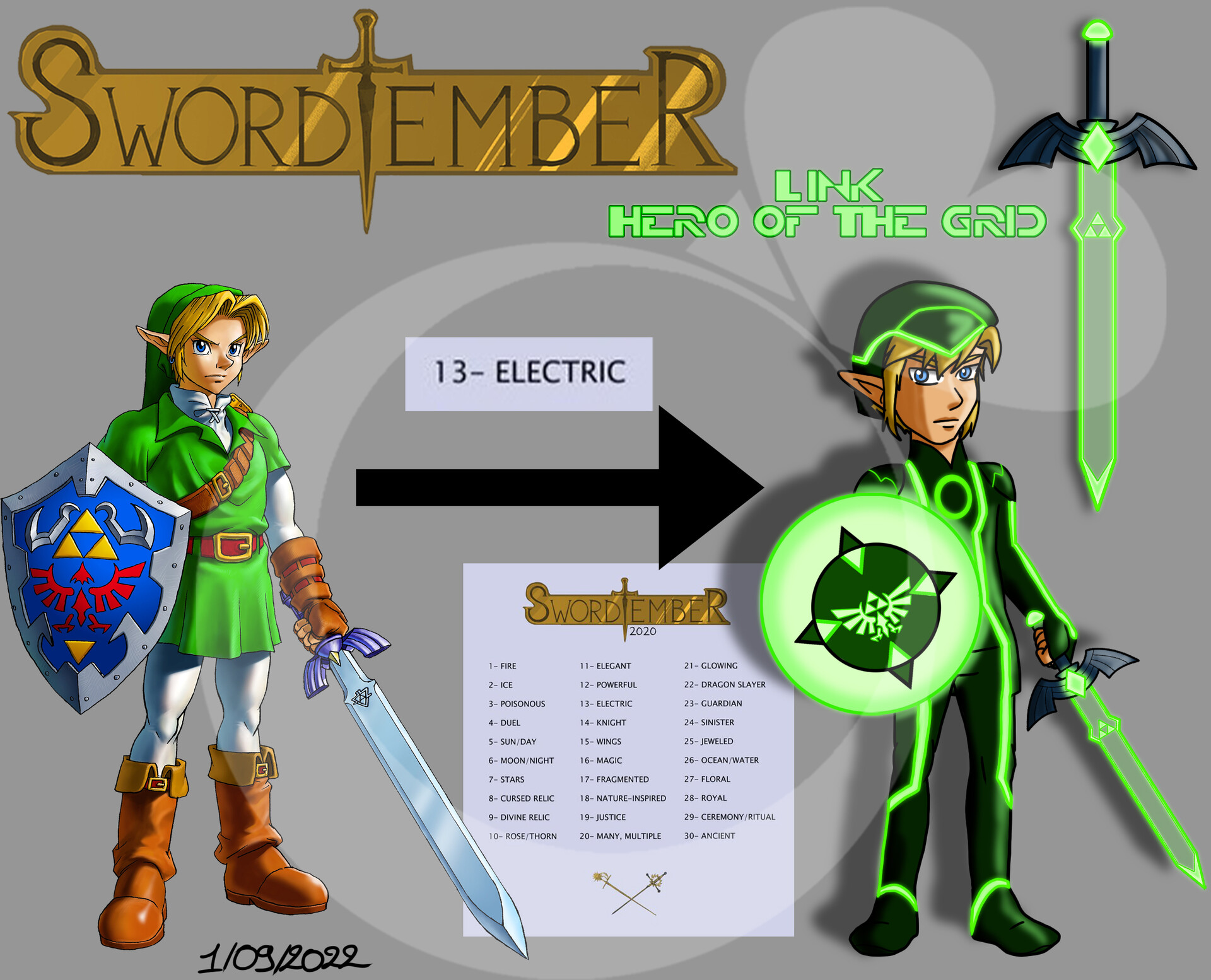 Mello T. Befan - Swordtember feat. Lion-O, Link and Lady Oscar - Redesign