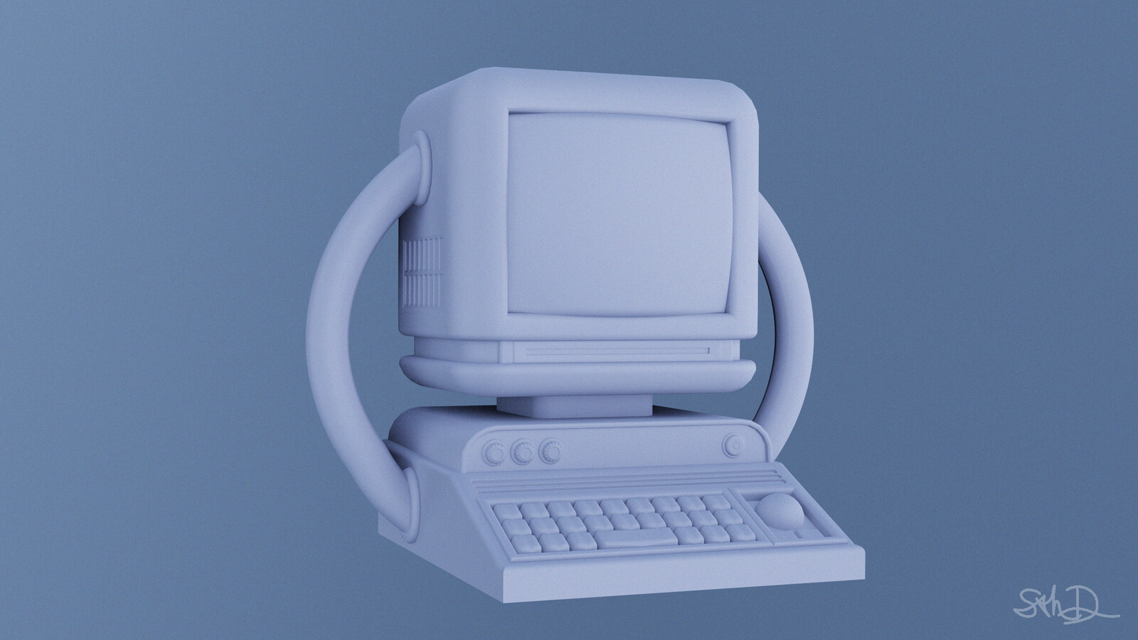 Seth Dharma - Stylized Retro-Scifi Computer