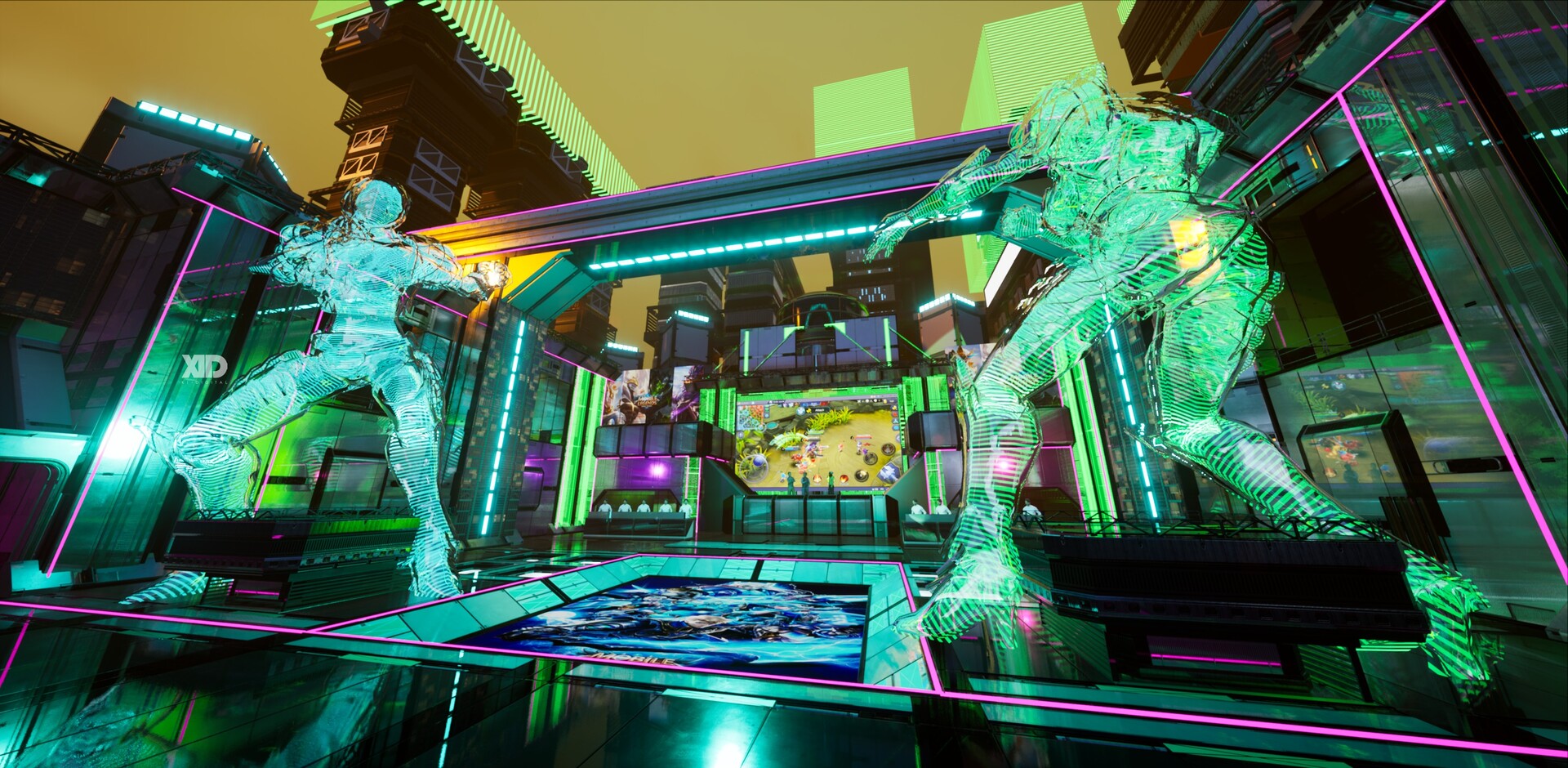 ArtStation - Giga Arena Virtual Stage