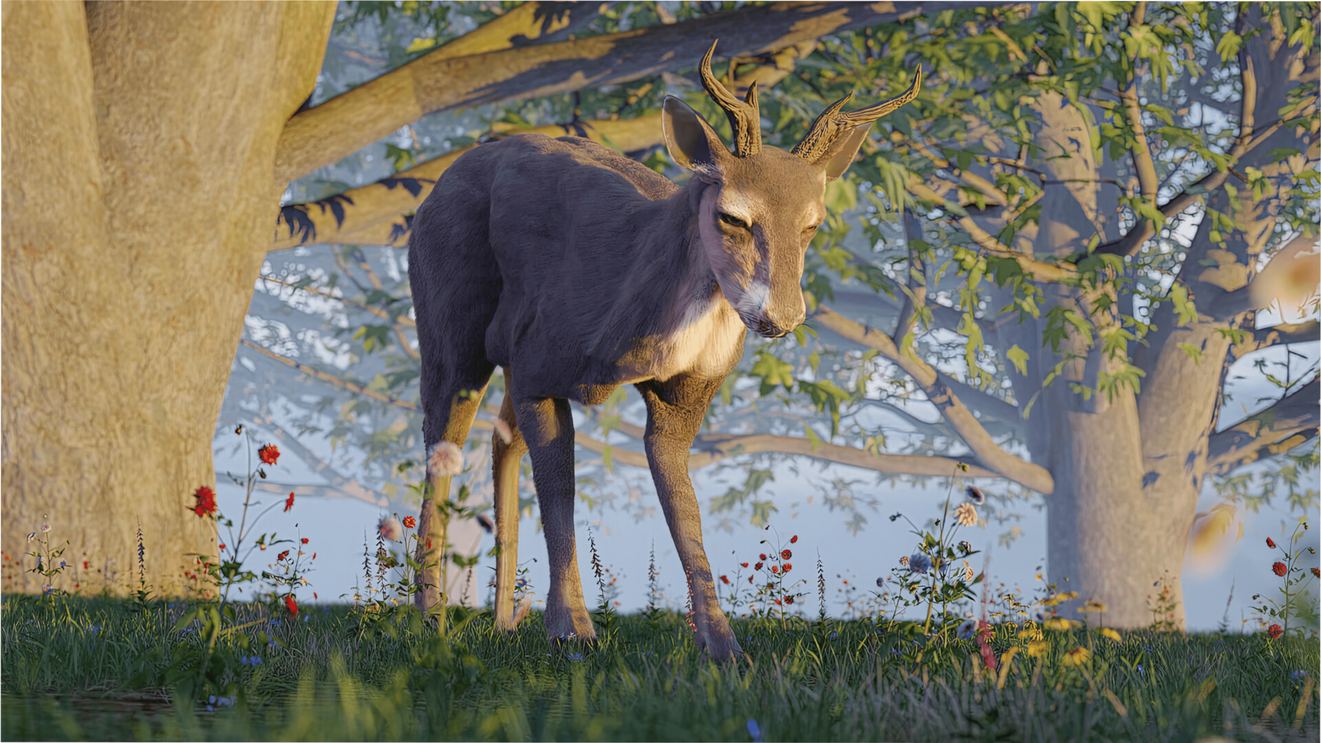 Spectral Pastels - Stag In The Sunlight