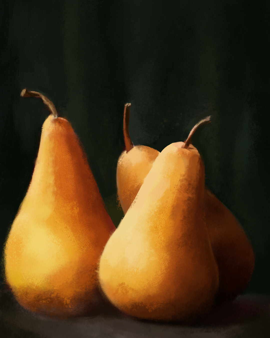 ArtStation - Practice Digital art Pear painting