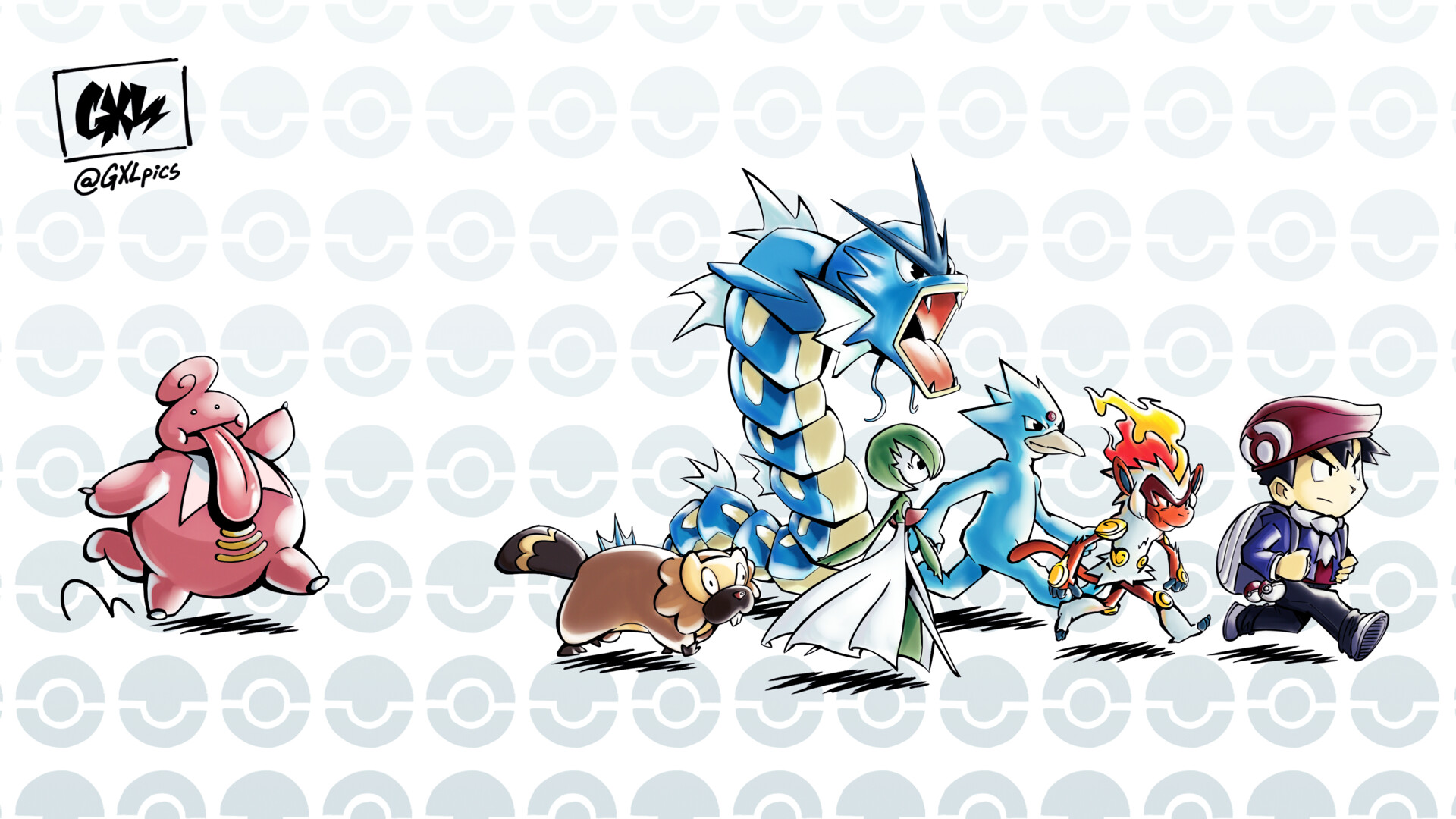 ArtStation - 🟥⬜️⚡️A POKEMON TEAM ⚡️⬜️🟥