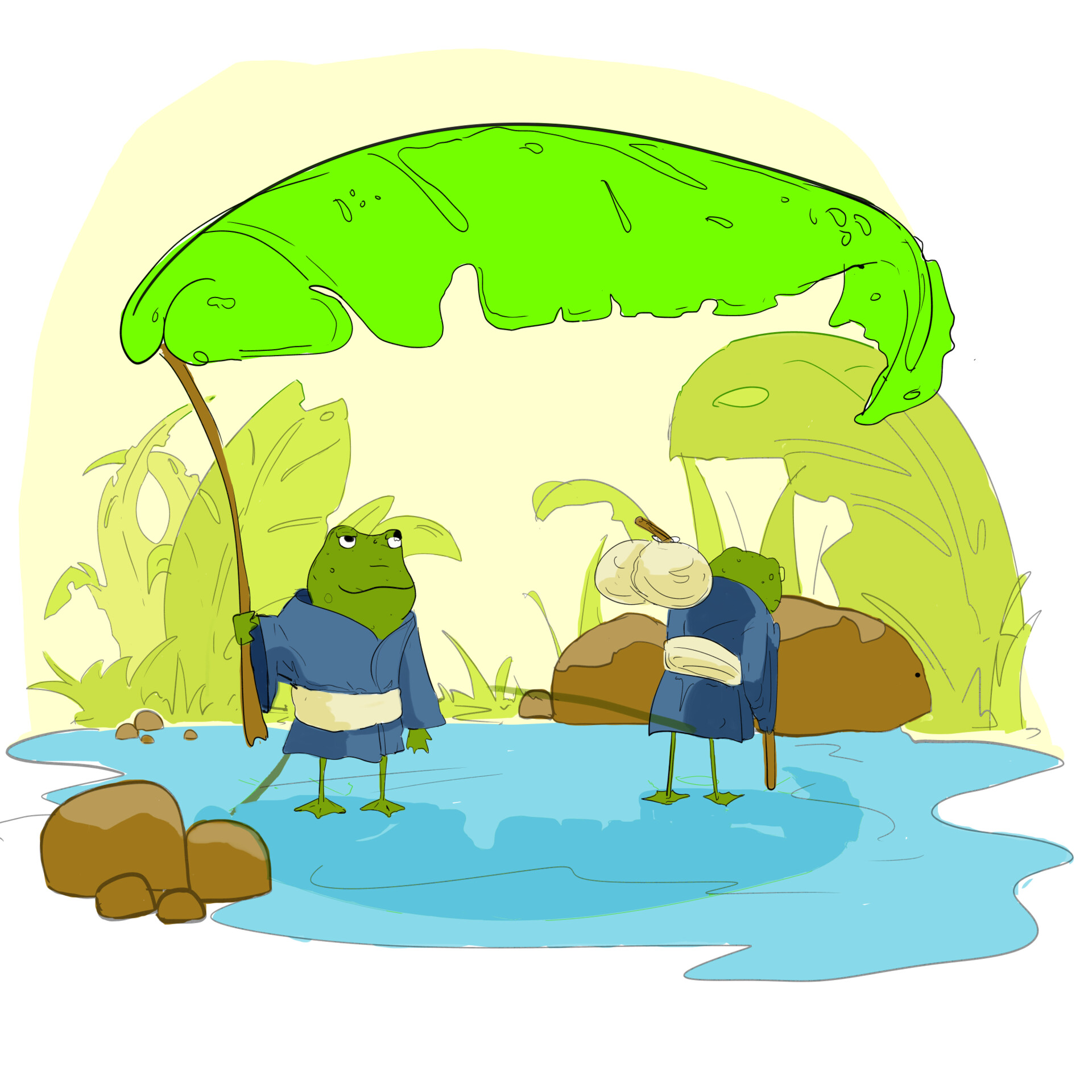 ArtStation - the two frogs