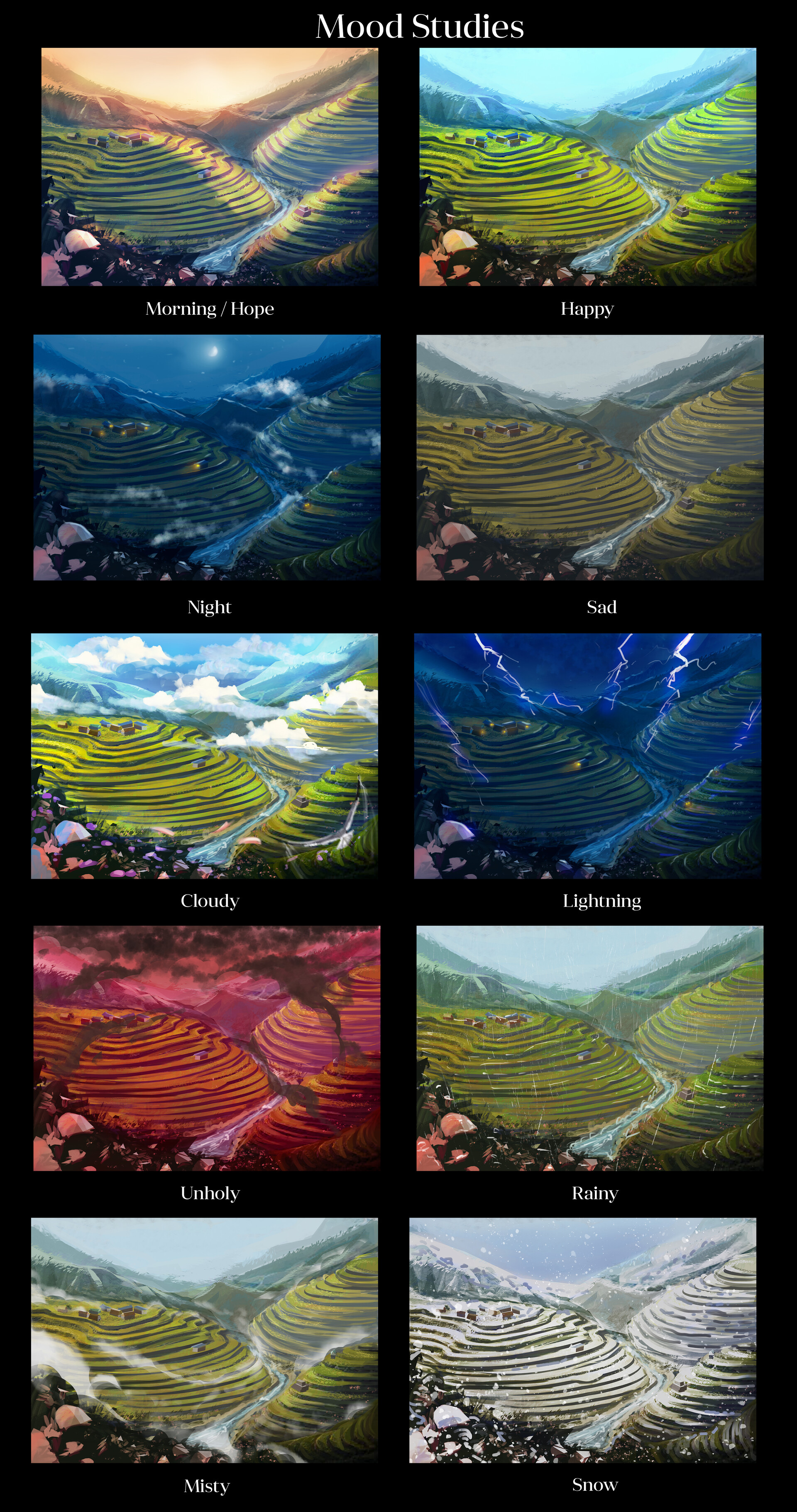 ArtStation - Mood Studies