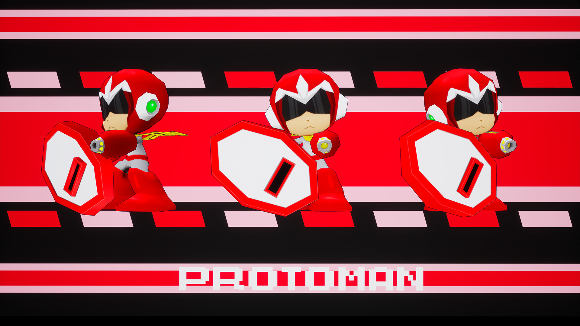 Emily Fortune - Megaman and Protoman 3D models