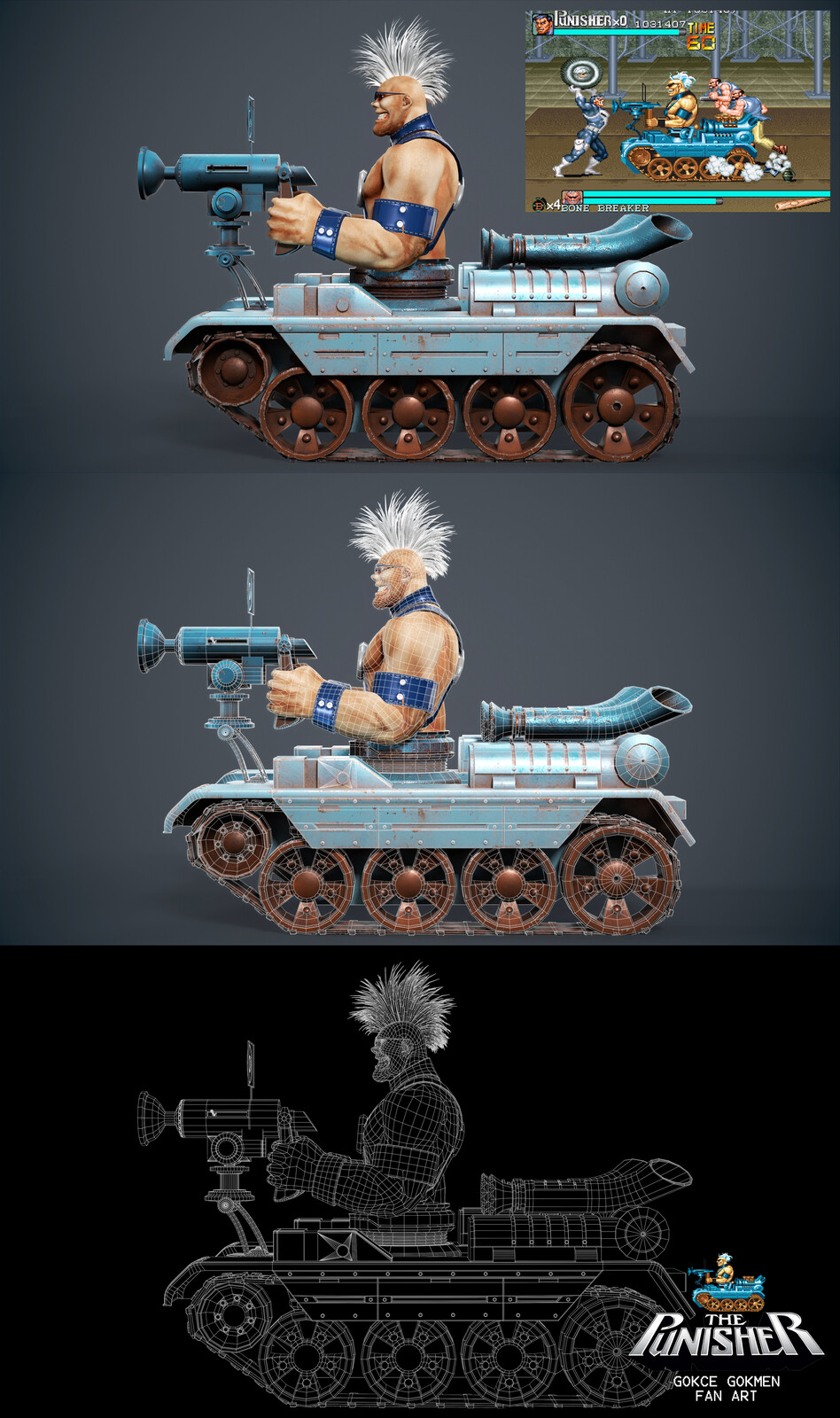 Gokce GOKMEN - "Bone Breaker" (The Punisher arcade game Stage 2 boss)