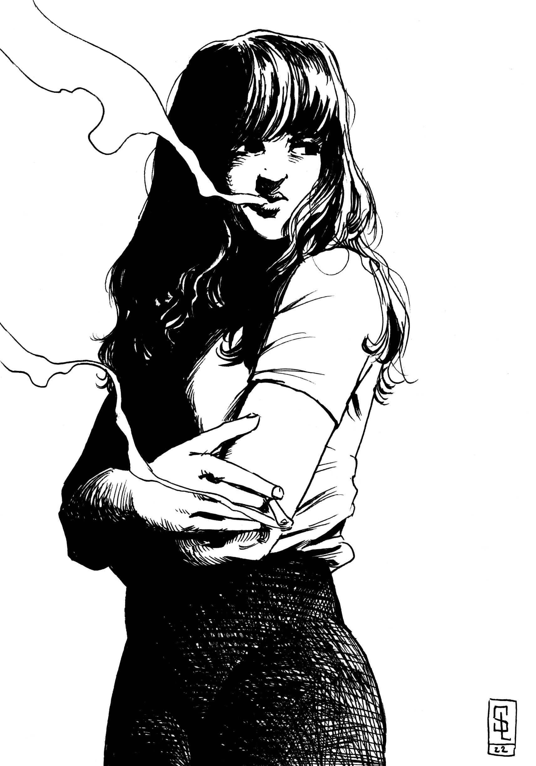 ArtStation - Stoic with a cigarette