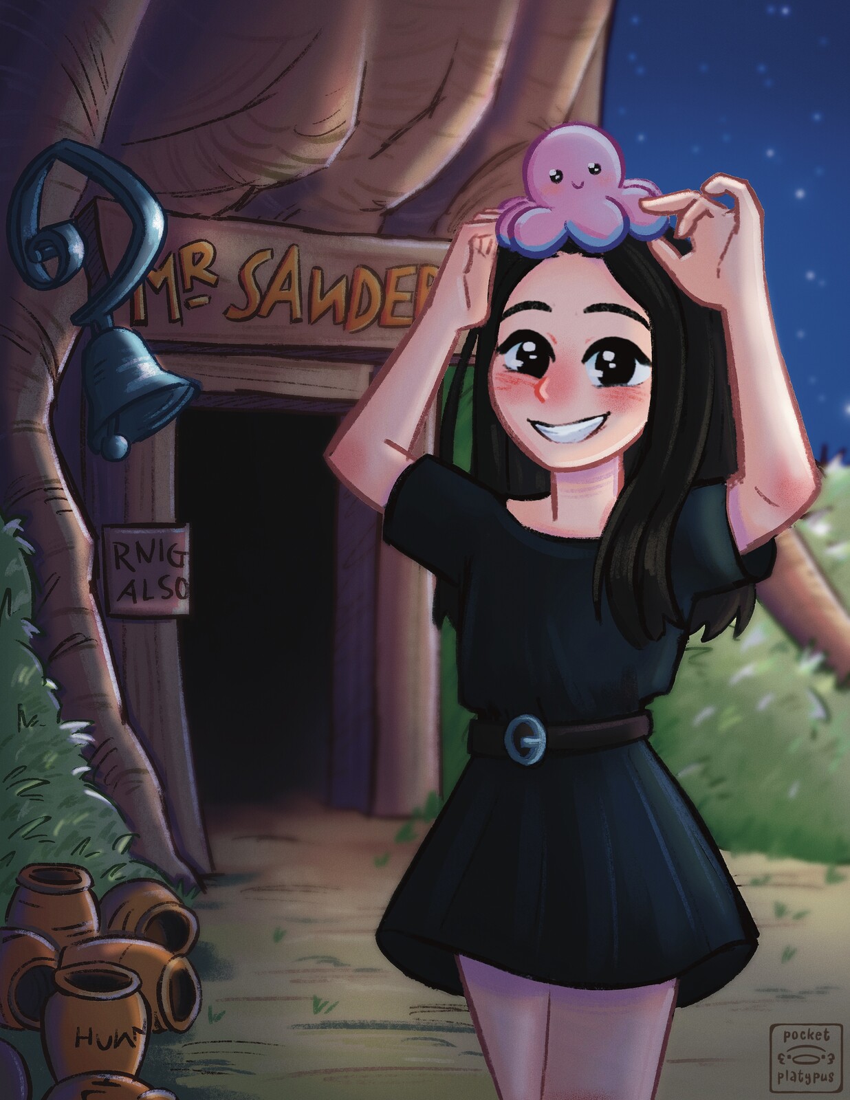 Pocket Platypus - Commission - Octopus Plushie