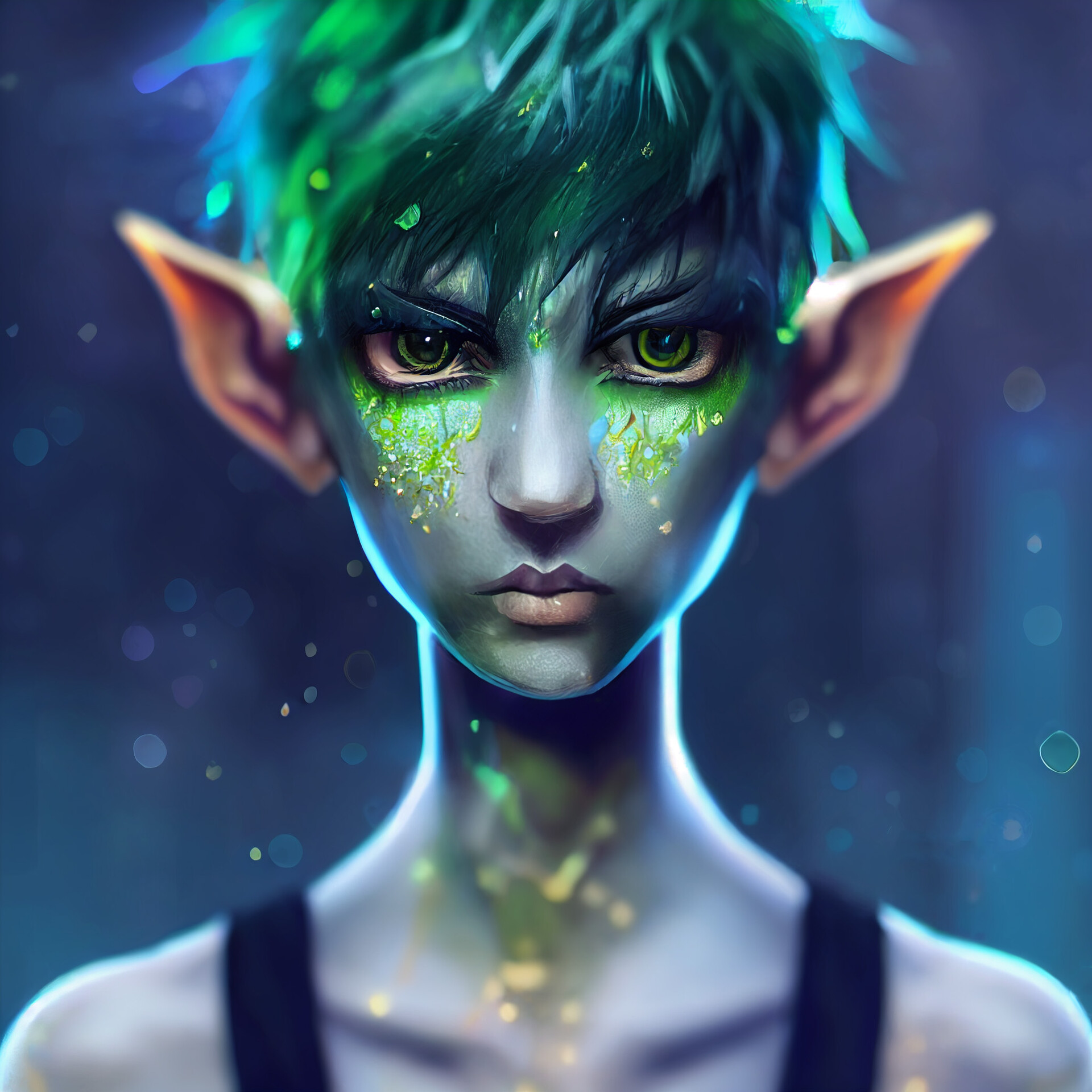 ArtStation - Moon Elf character concept for D&D Campaign