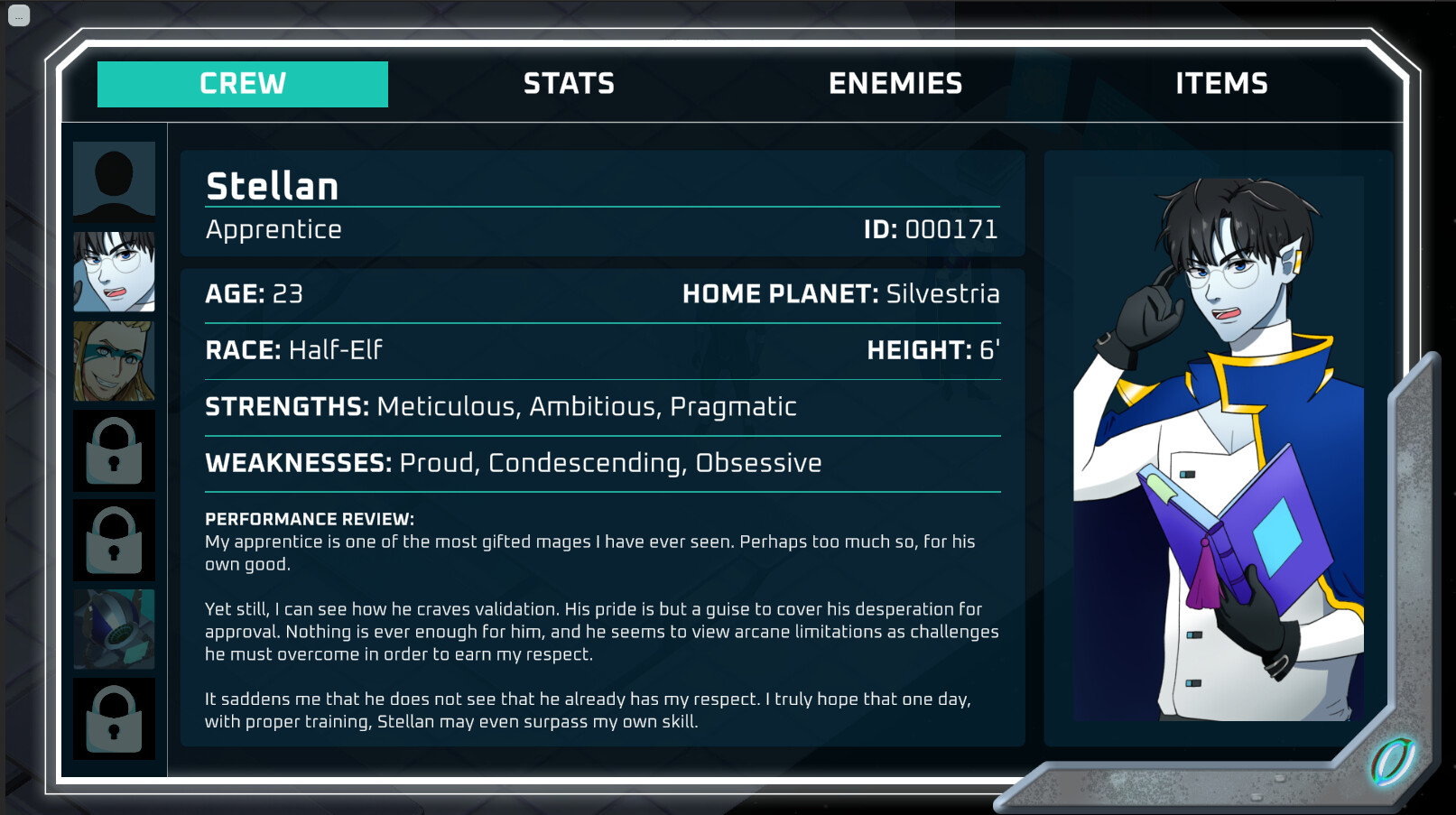 Bianca Victoria - Continuum UI (Space Fantasy Roguelike)