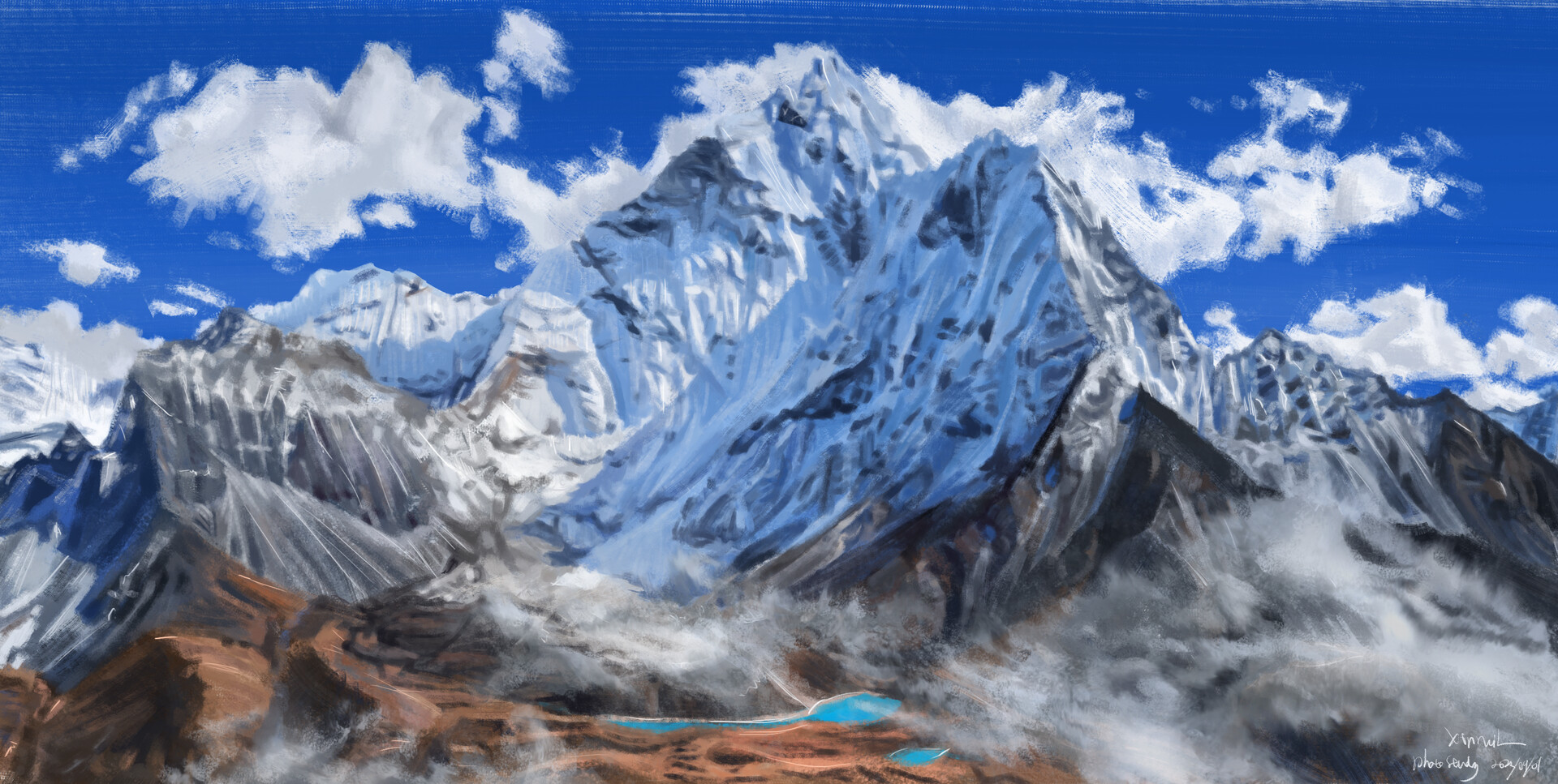 ArtStation - Mountain, Photo Study