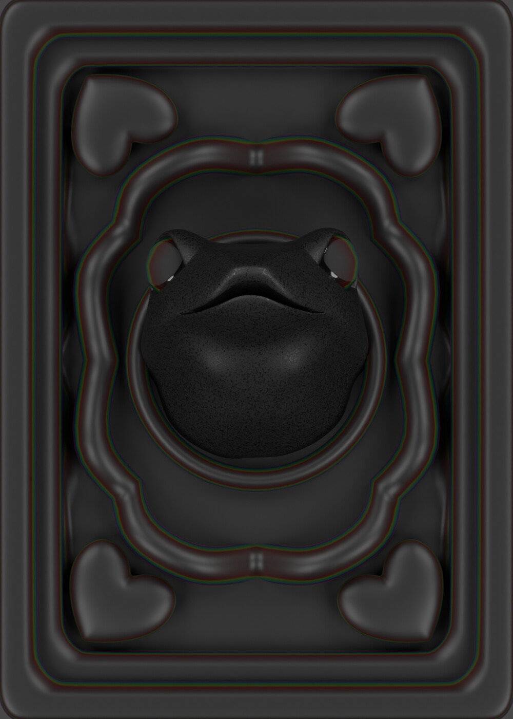 Mae Zinn - Colorful Frog Card Game Art