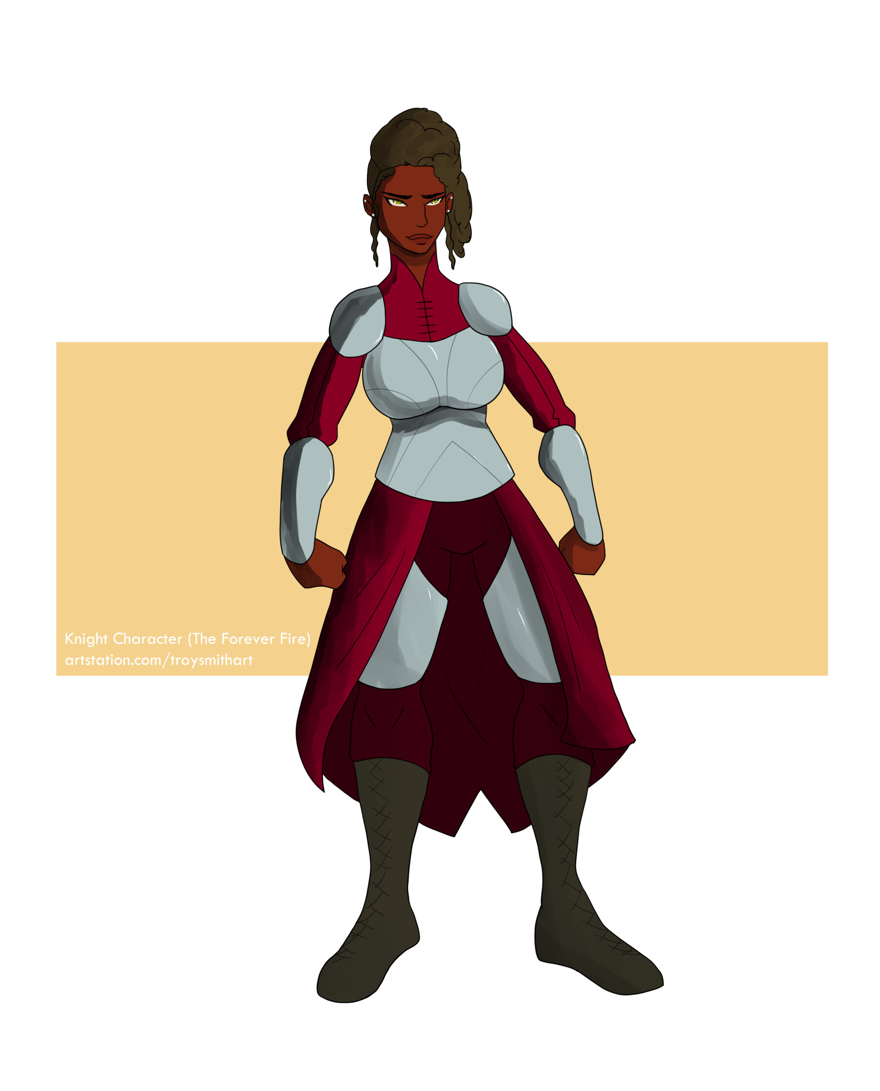 ArtStation - Knight Character (OC, The Forever Fire)