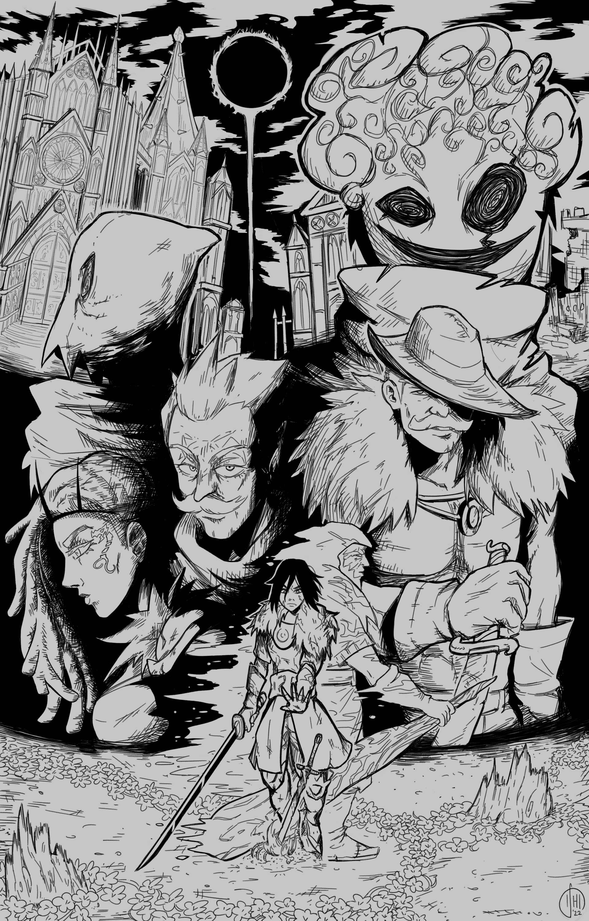 ArtStation - Dark Souls Veteran Run FanArt