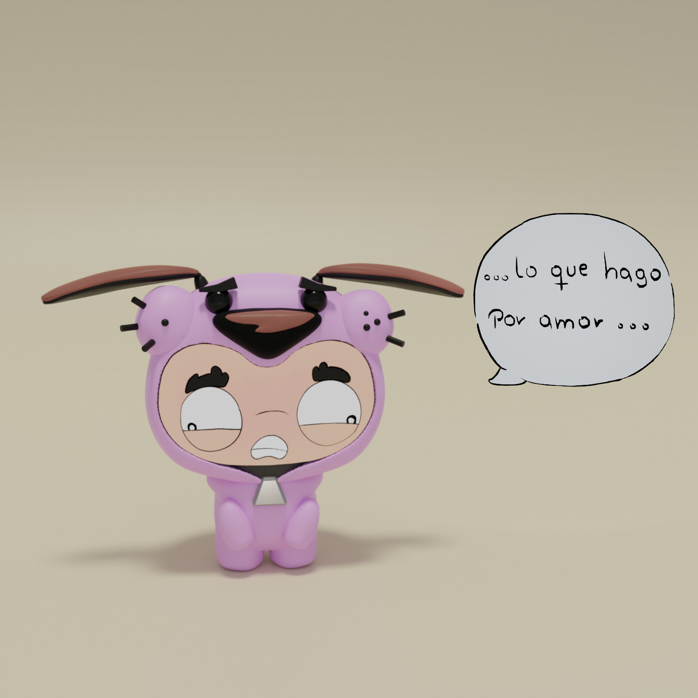 ArtStation - LittleToon Coraje el Perro Cobarde