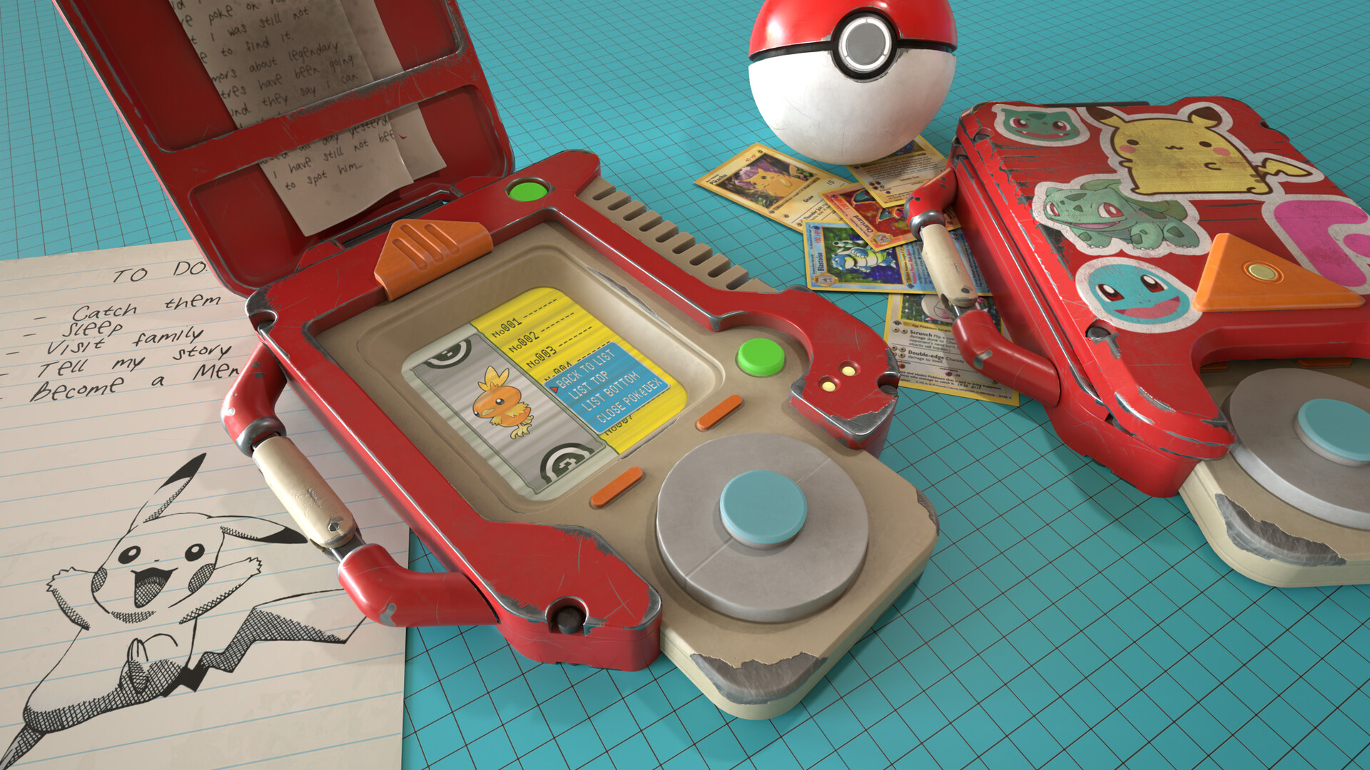 ArtStation - Pokedex Hero Game Asset