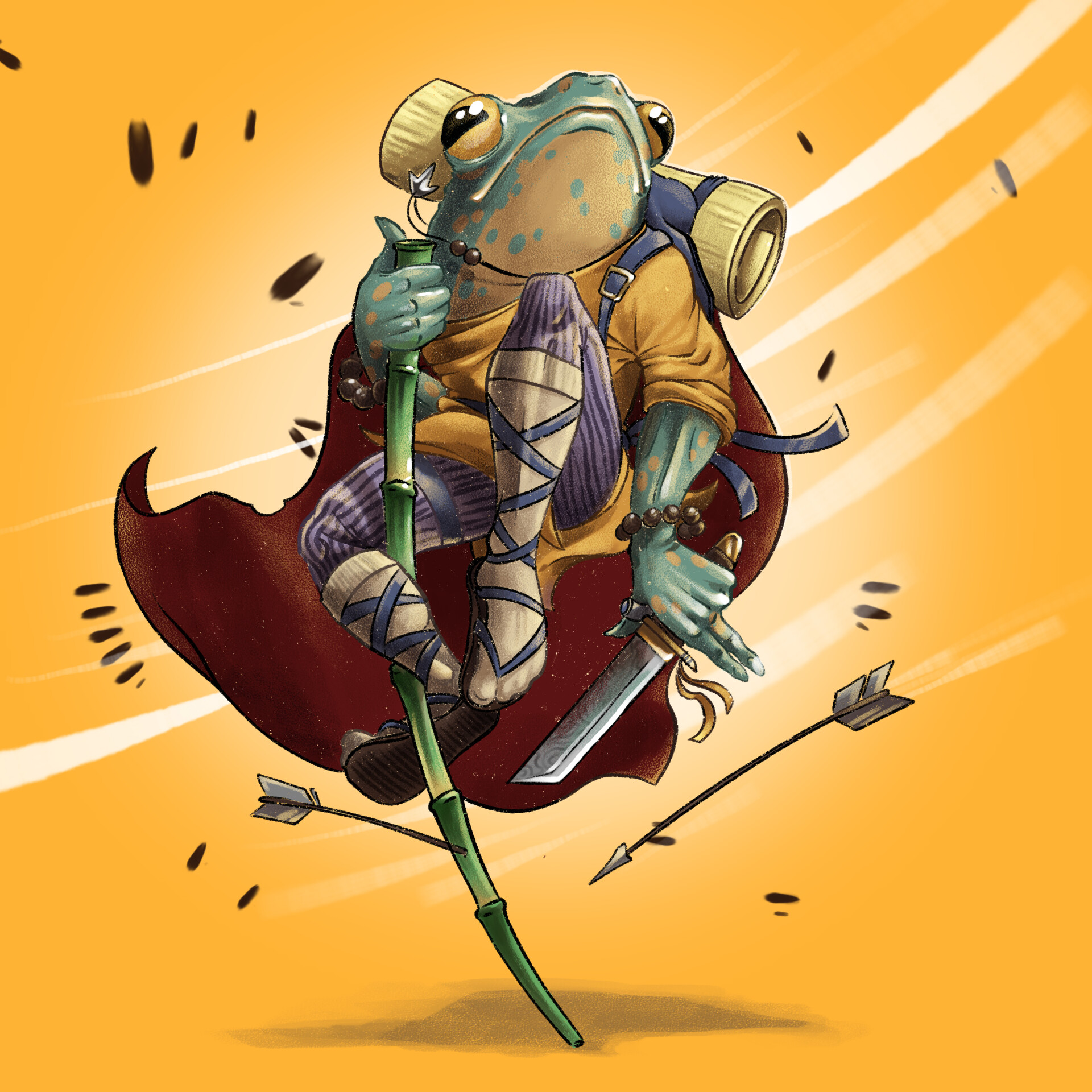 ArtStation - The Kung-Fu frog