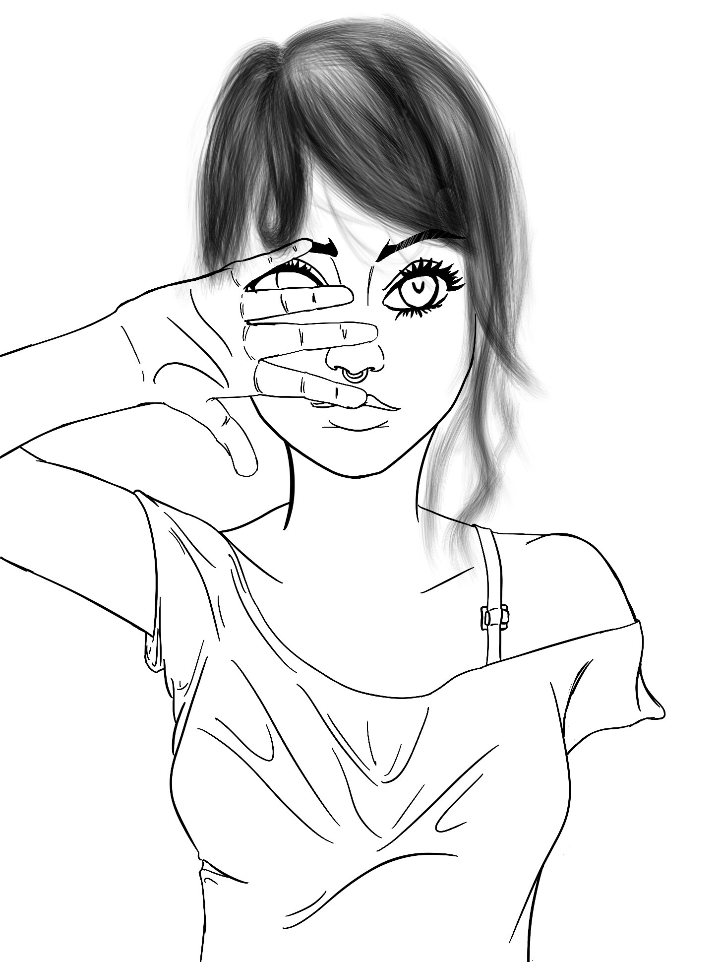 ArtStation - Random girl sketch