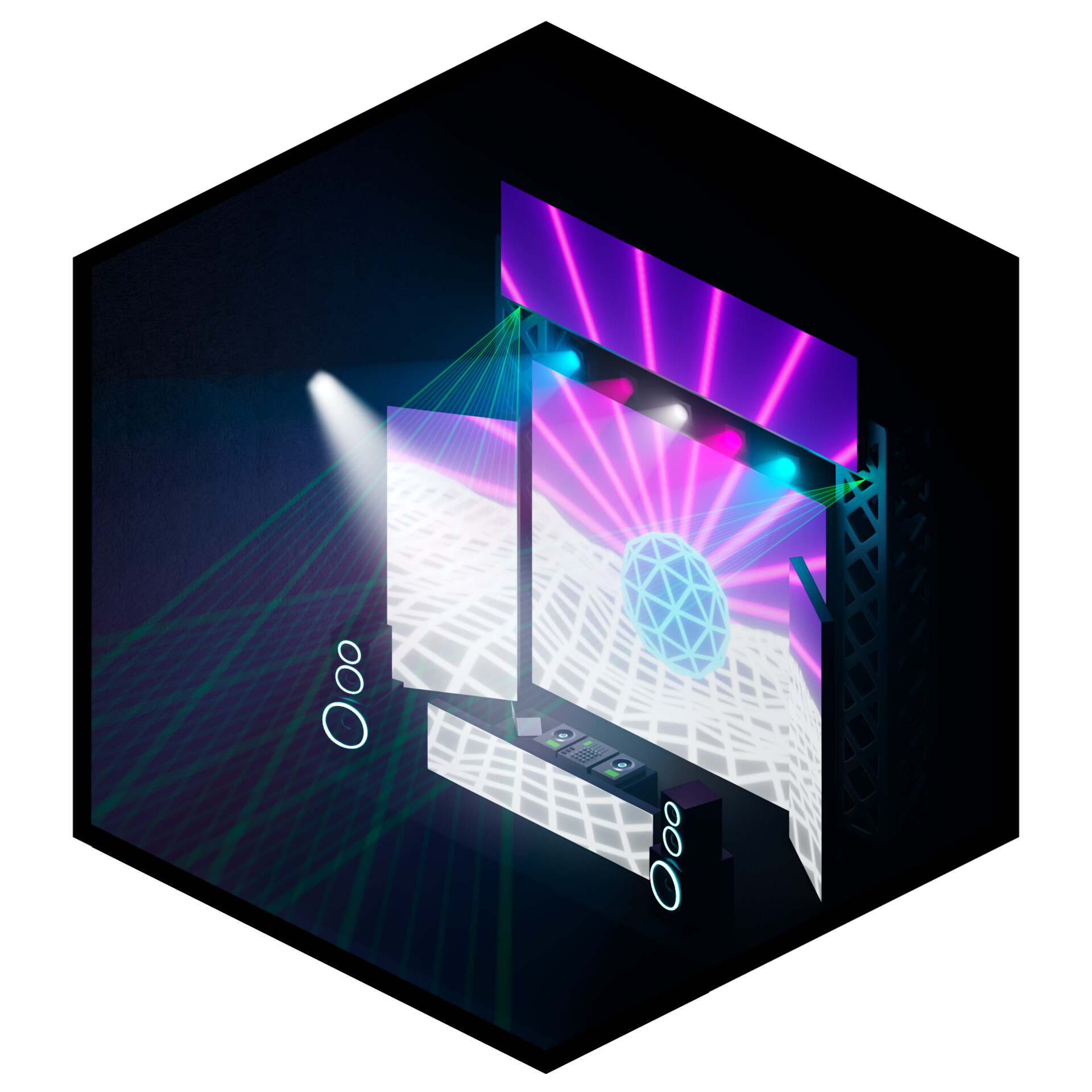 ArtStation - Isometric Festival Stage