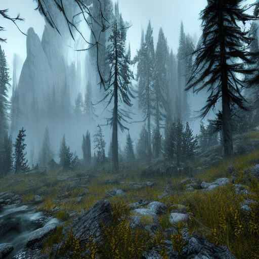 ArtStation - mountain spring forest, skyrim, ambience, wide shot ...