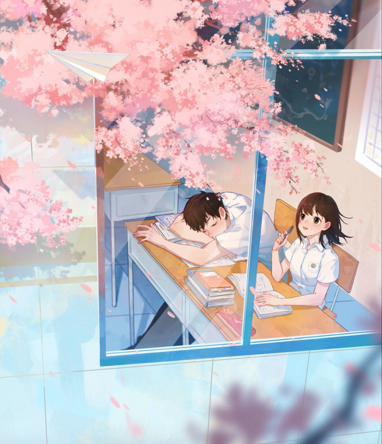 ArtStation - 2D campus style Illustration