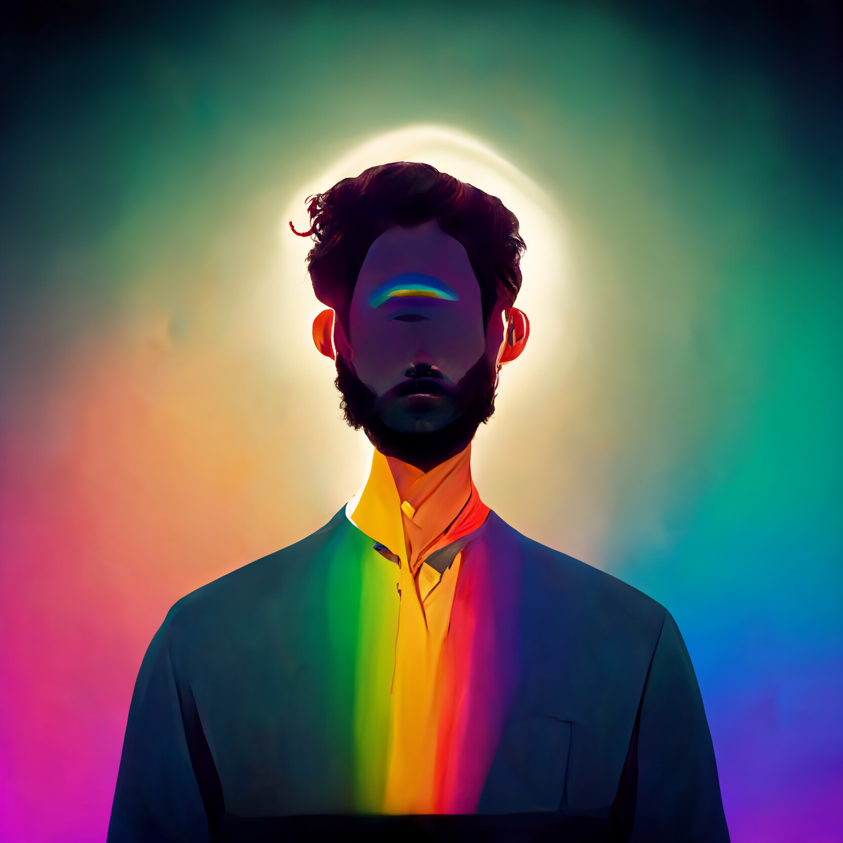 ArtStation - Rainbow portrait