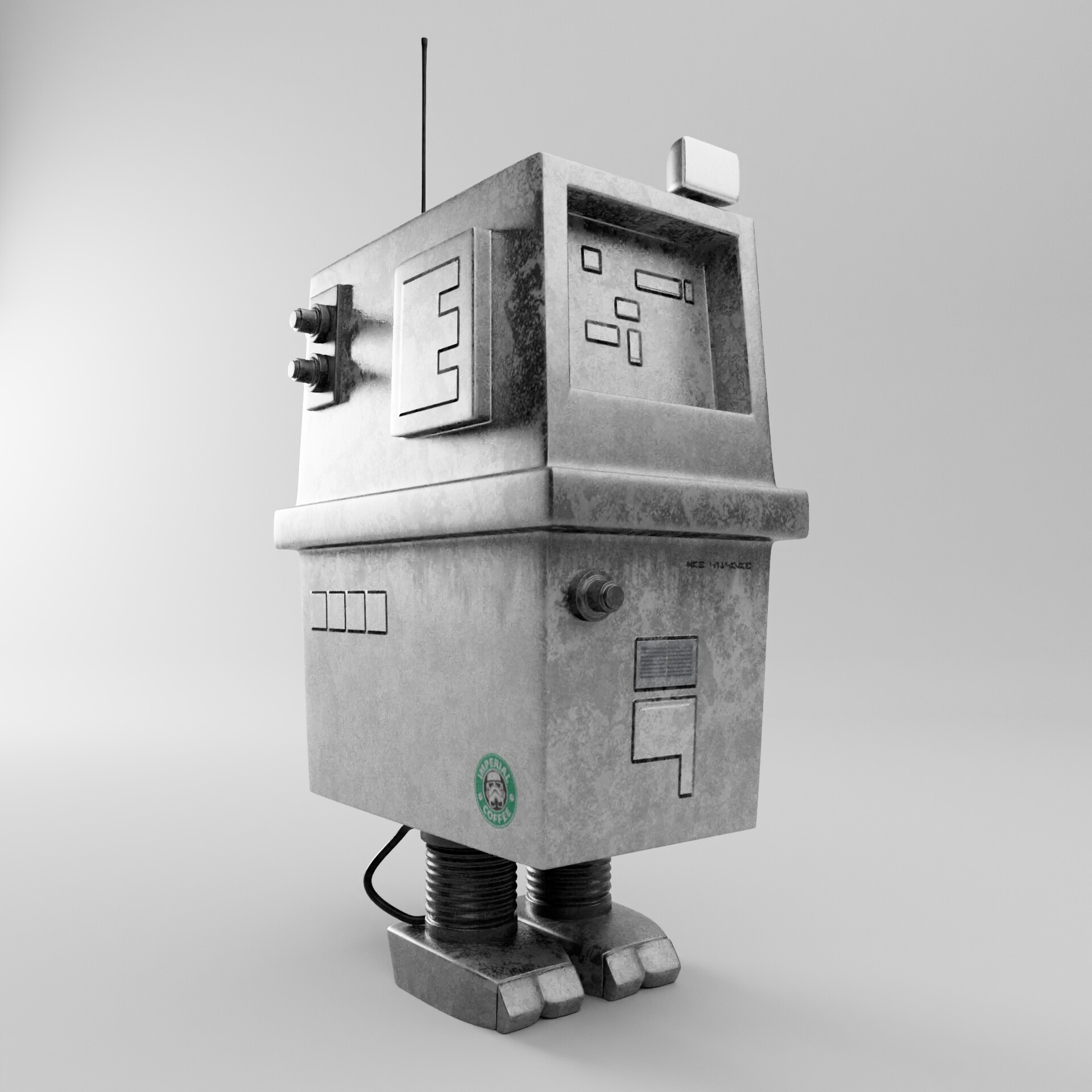 Michael Tiedtke - "Gonk Droid" model in Maya