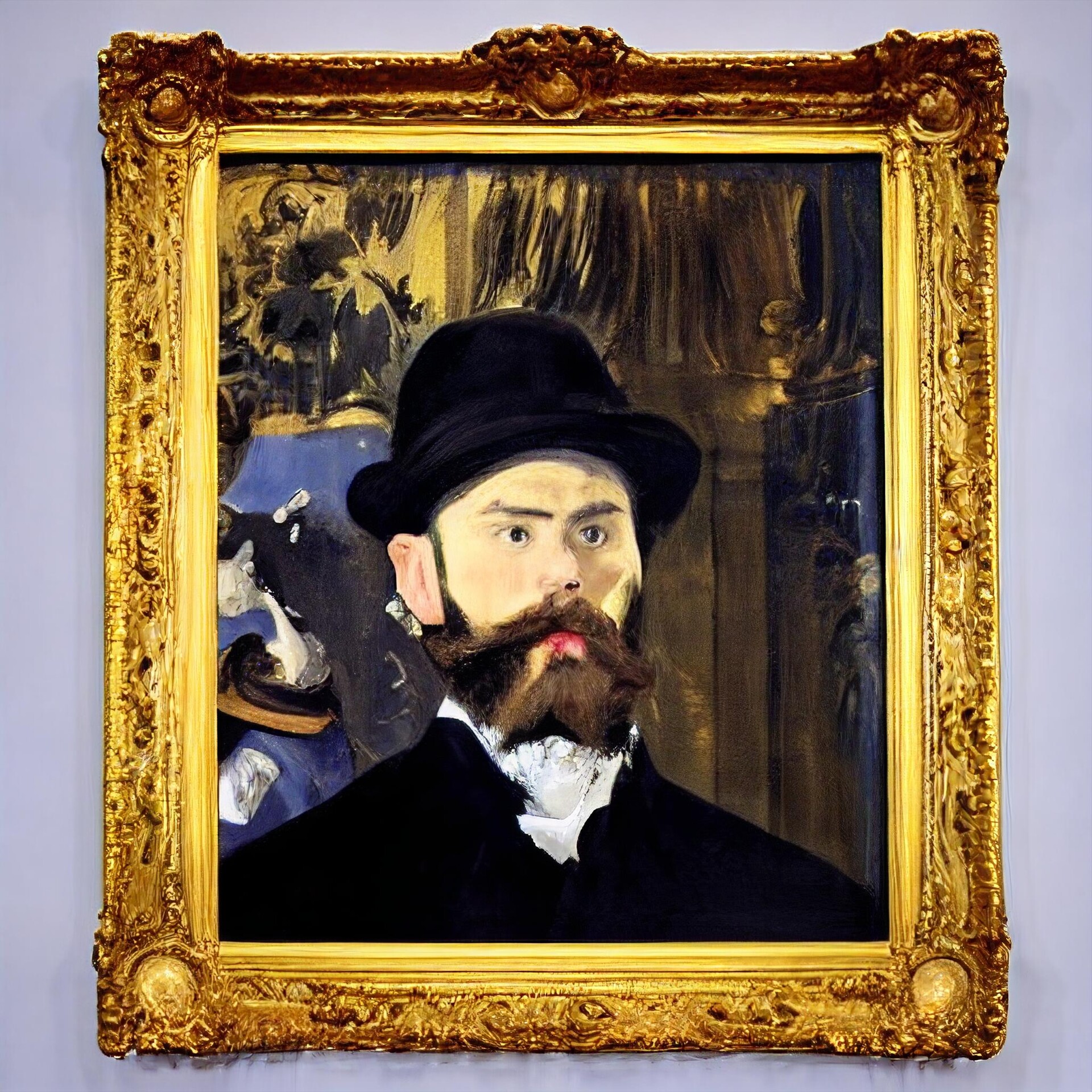 ArtStation - Varied paintings in a gilded baroque frame