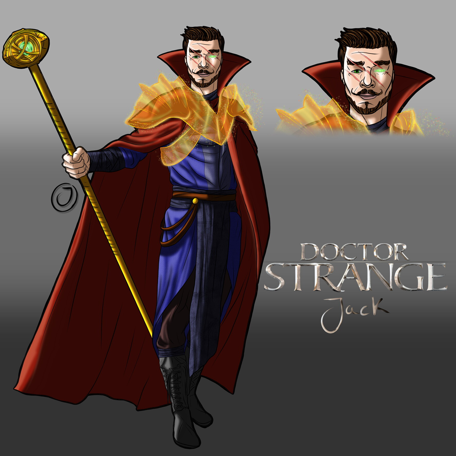 ArtStation - Self portrait as Dr Strange