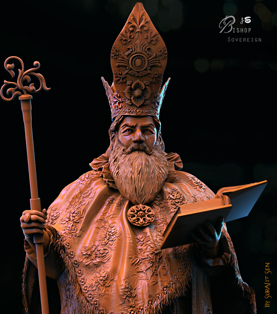 ArtStation - BISHOP - Digital Sculpture by Surajit Sen