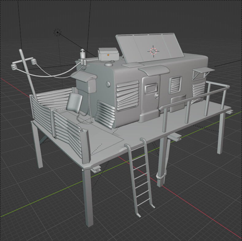 Mohammad Keysandokht - lonely post-apocalyptic shack