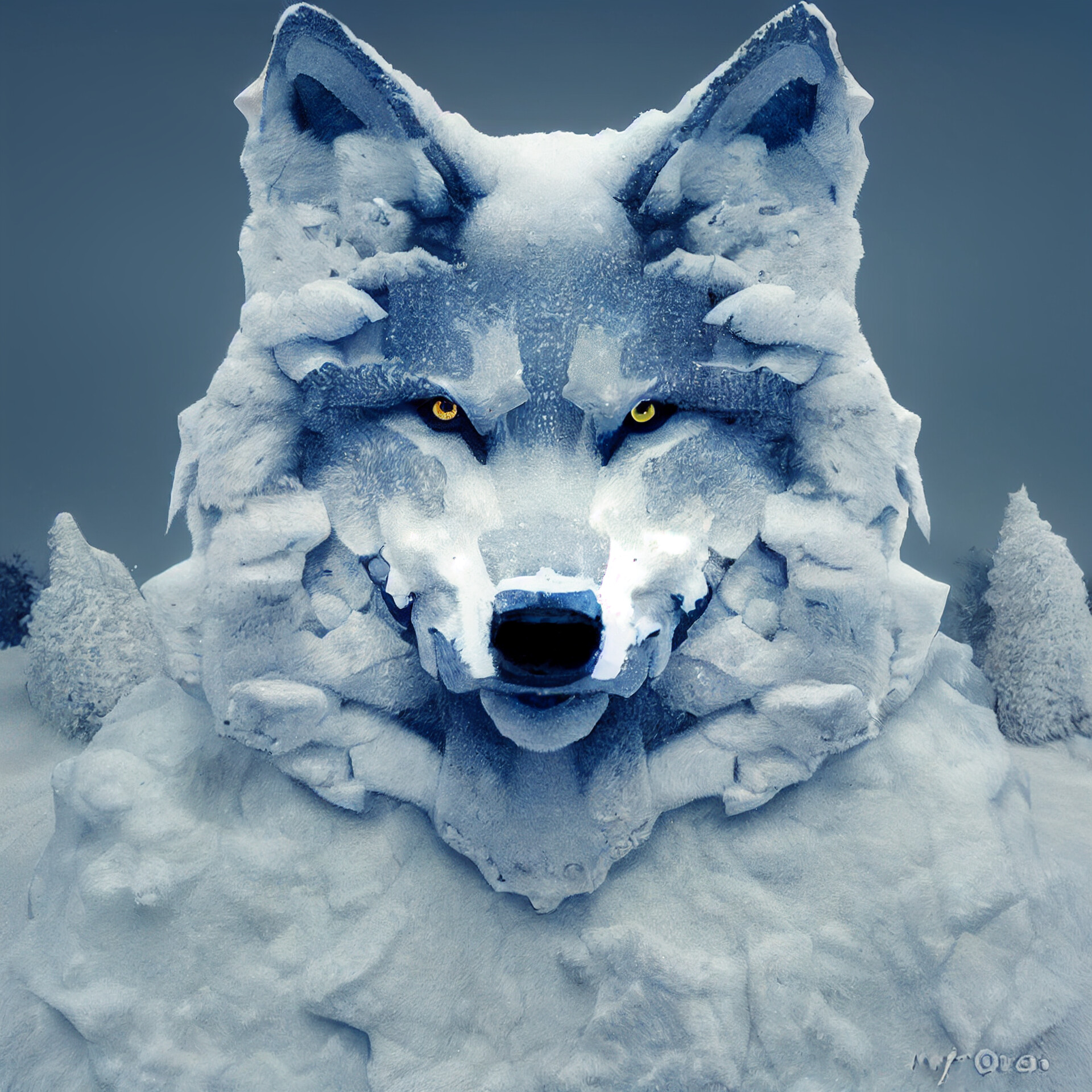 ArtStation - Snow Wolves