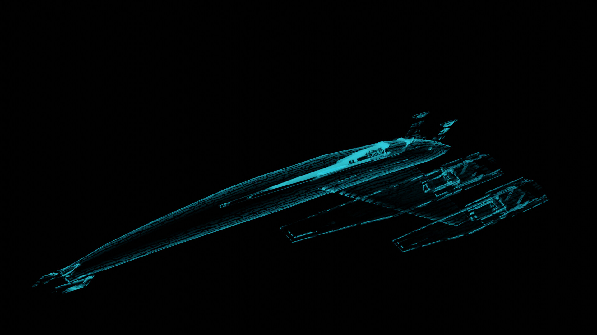 ArtStation - Normandy SR2 Holographic Low-poly 3D model