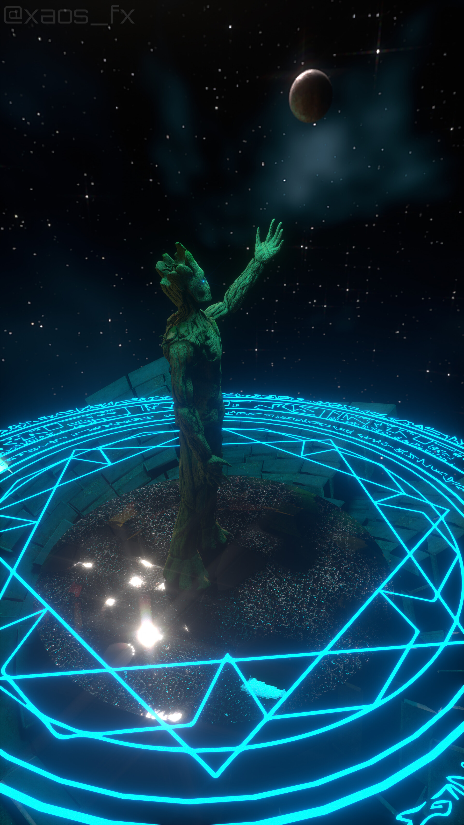 ArtStation - Groot gets called by Sorcerer Supreme (^_^)