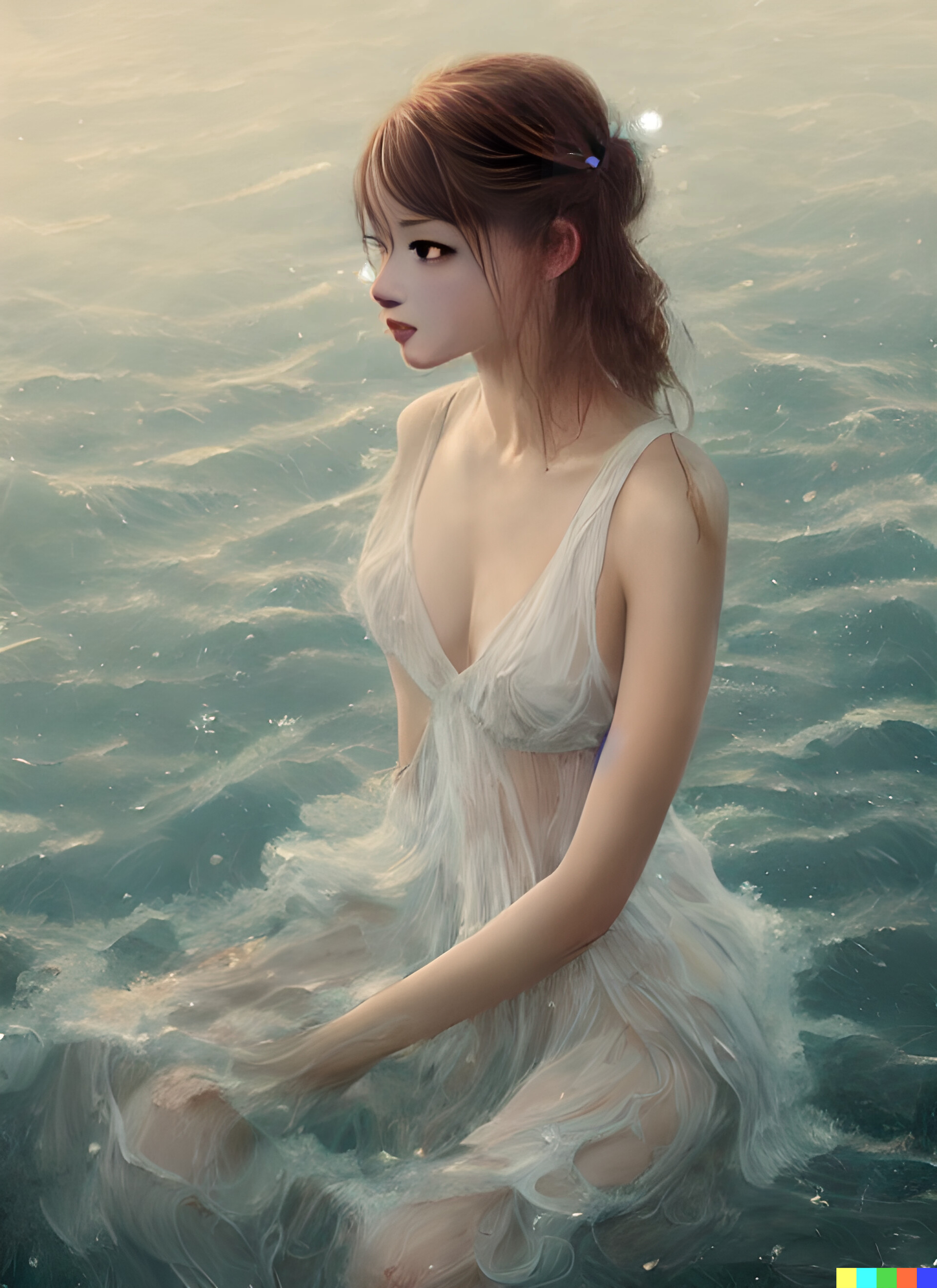 ArtStation - Sitting in water