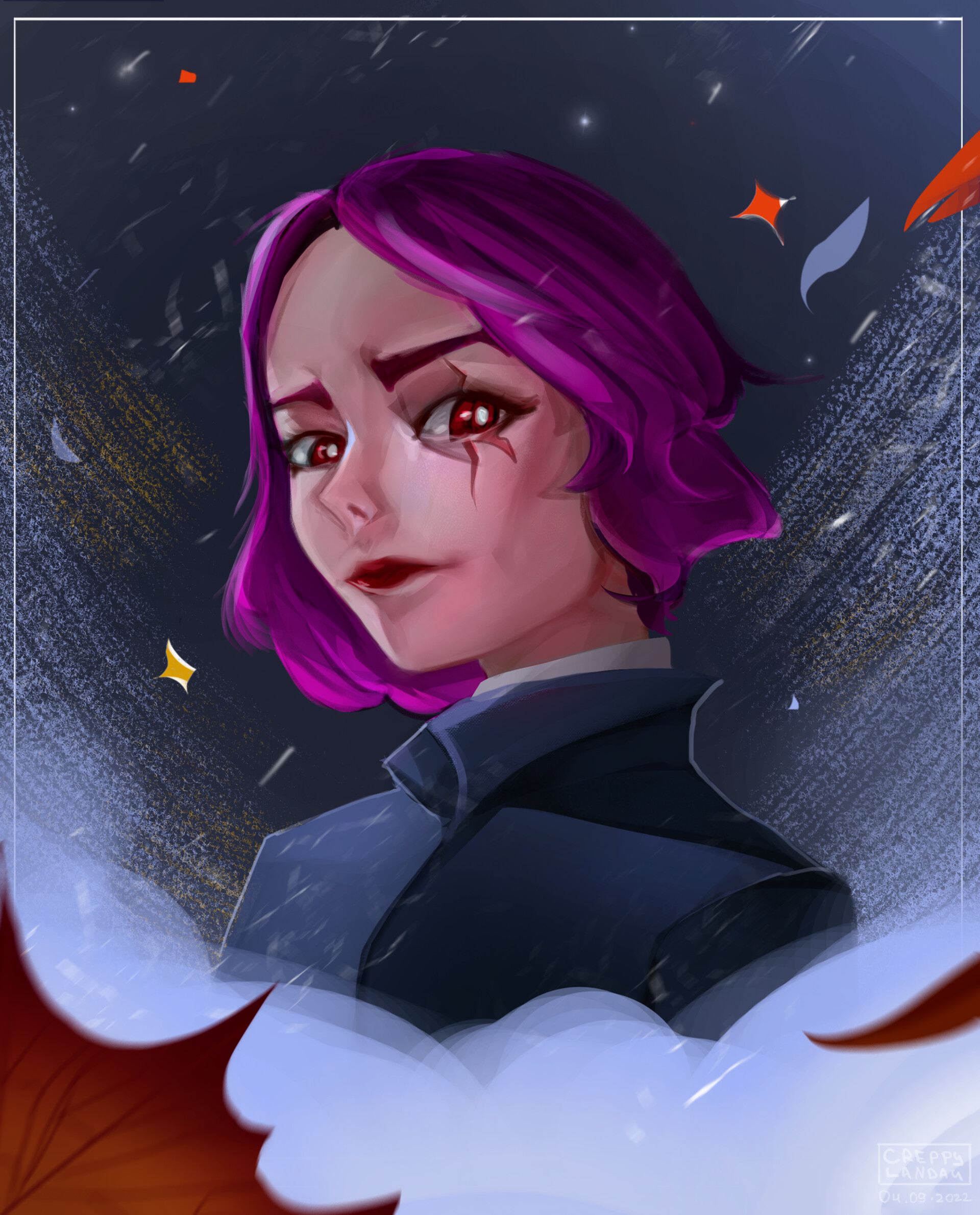 ArtStation - autumn winter avatar