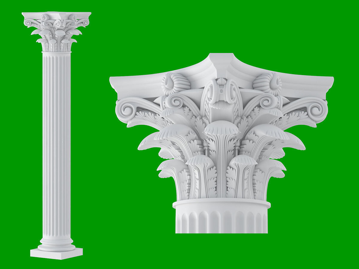 ArtStation - Roman Corinthian Column 3D model