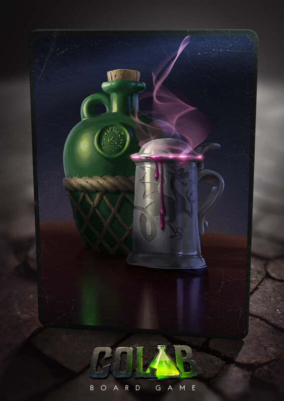 ArtStation - CoLab Board game cards illustration set 02