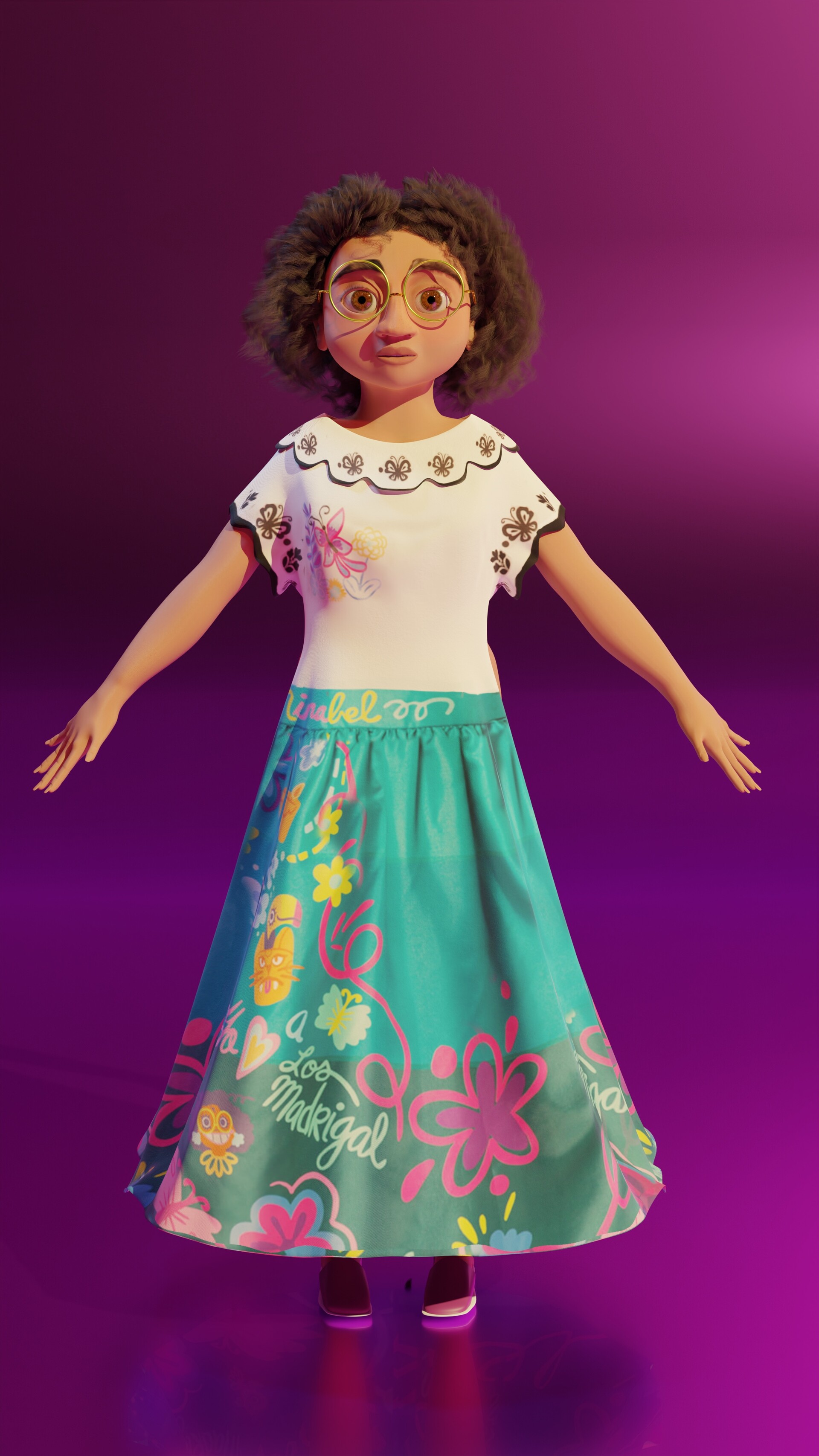 ArtStation - Mirabel Madrigal modelada y Renderizado 4K en Blender