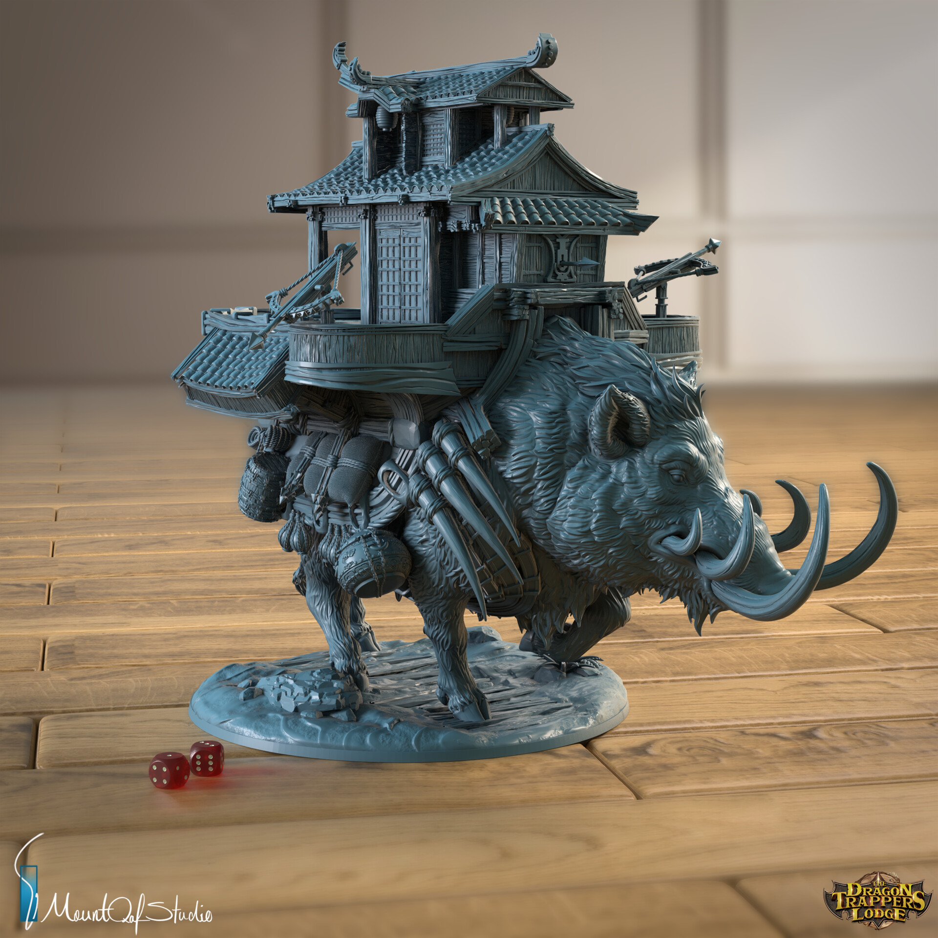 ArtStation - The Giant Boar (The Yokai Trapper's Lodge)